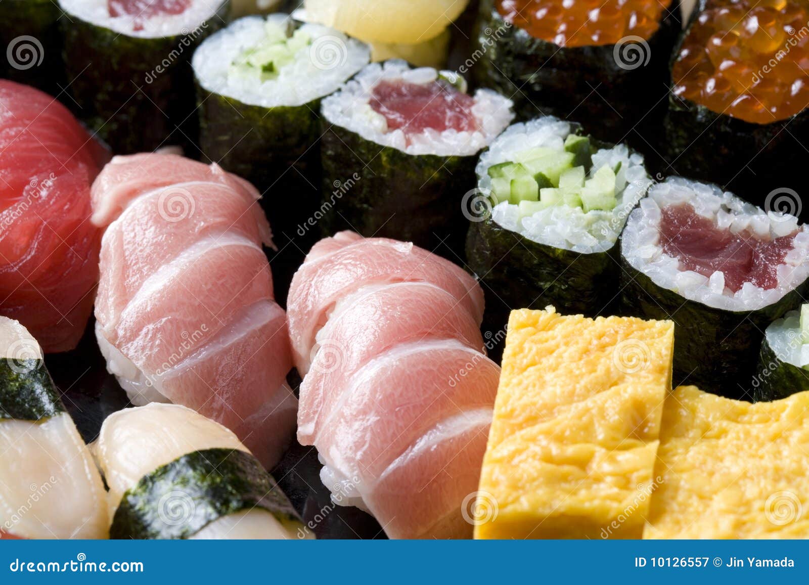 Assorted sushi stock image. Image of roll, healthy, asia - 10126557