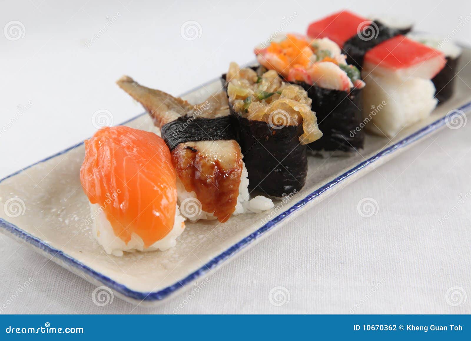 Assorted sushi stock photo. Image of arrangement, meal - 10670362