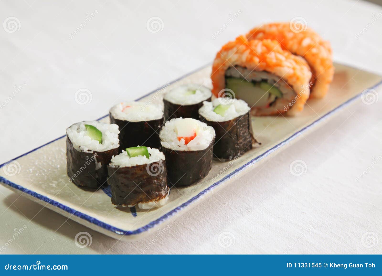 Assorted sushi stock image. Image of butterfish, seafood - 11331545