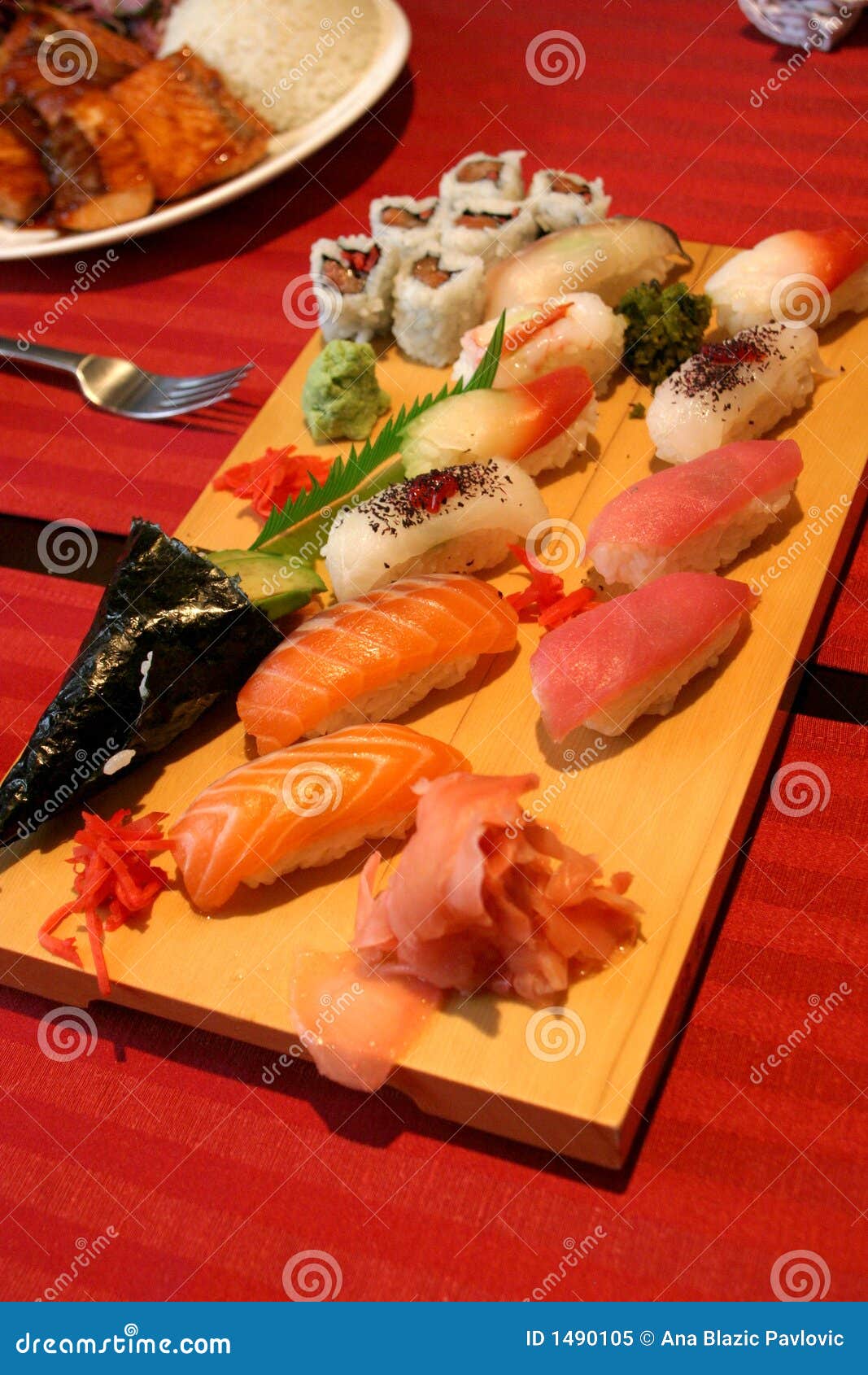 Assorted sushi 3 stock image. Image of chopstricks, food - 1490105