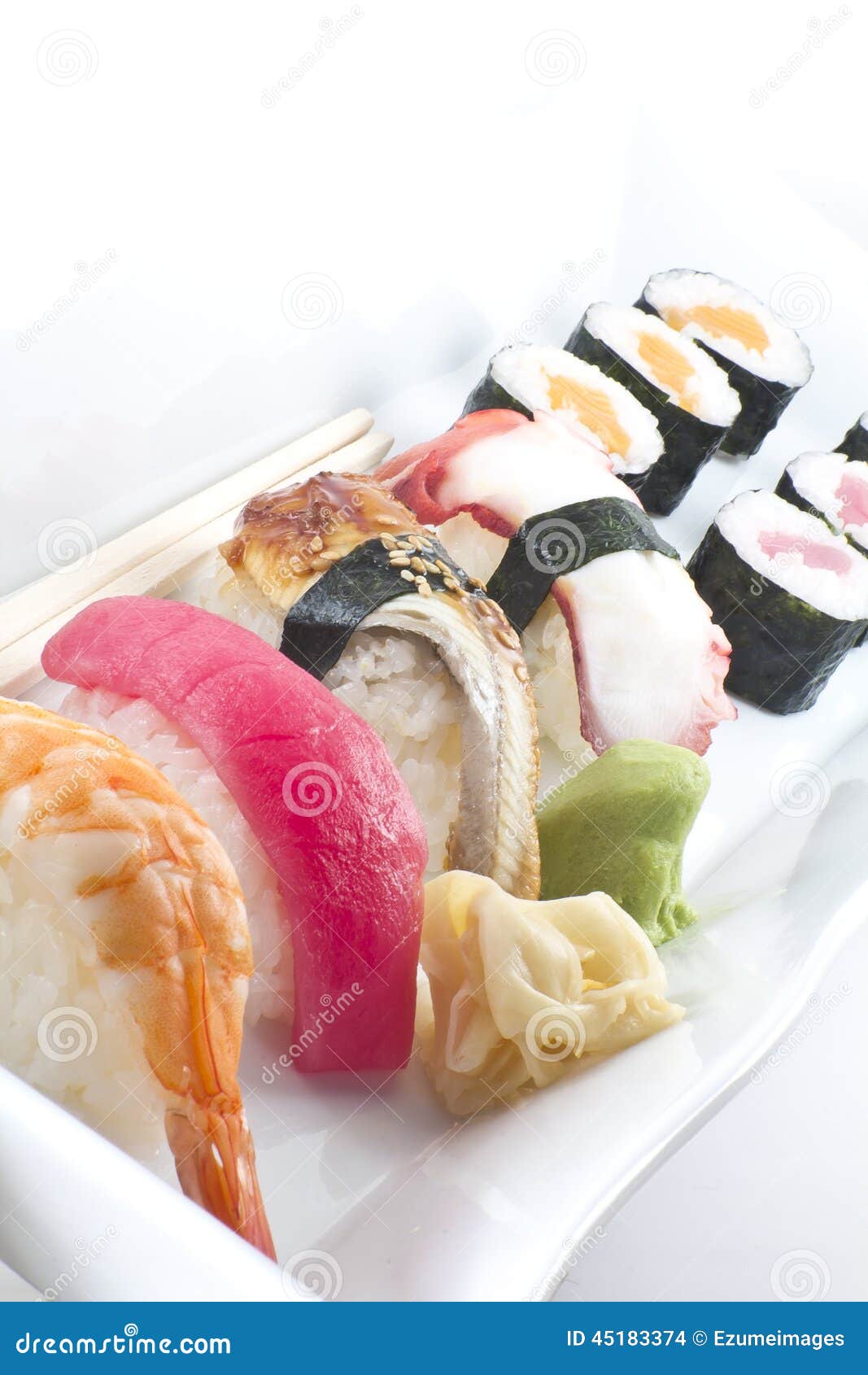 Assorted Sushi Platter stock photo. Image of food, culture - 45183374