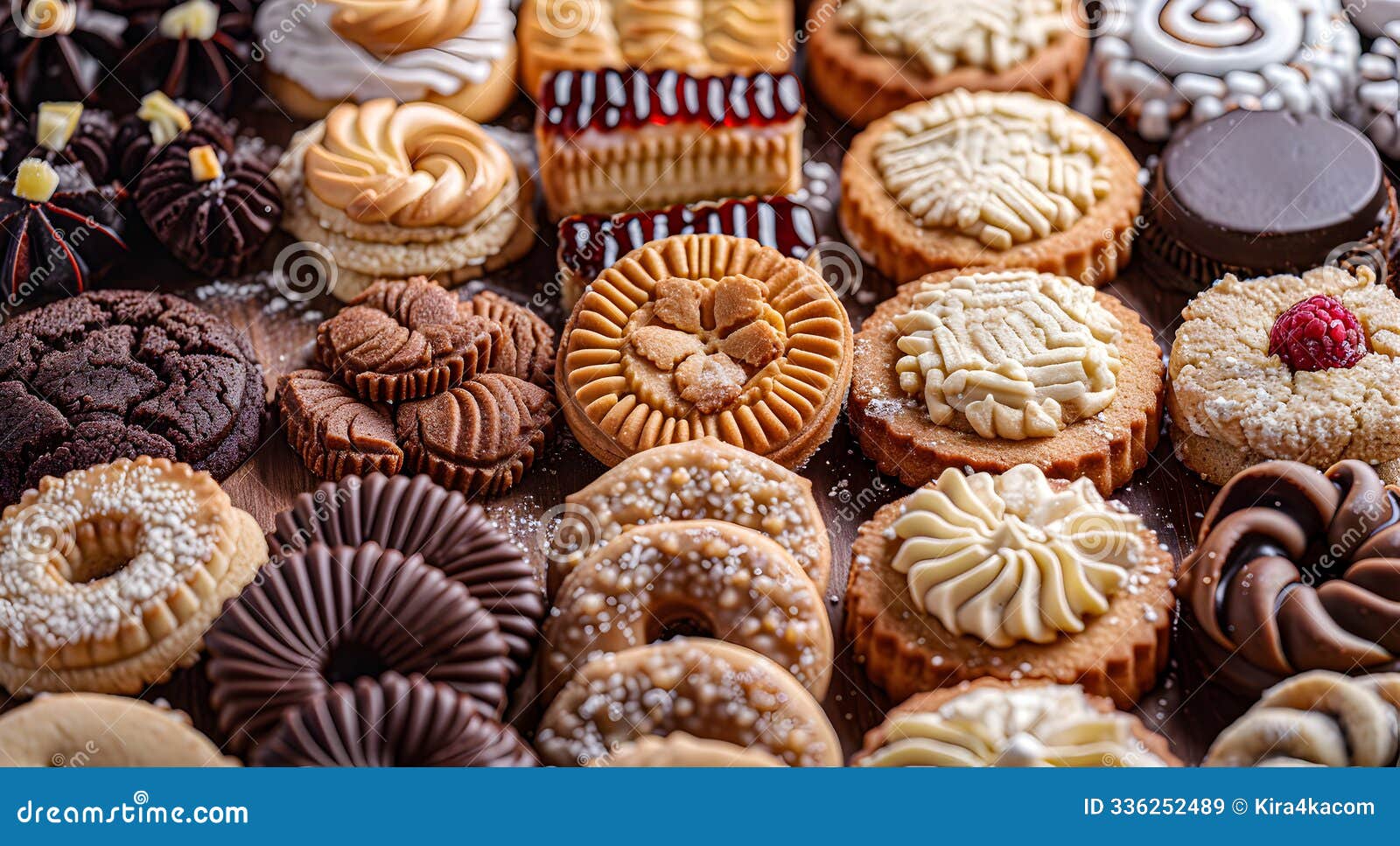 Assorted Sweet Cookies. Different Types of Sweet Cookies Stock Image ...