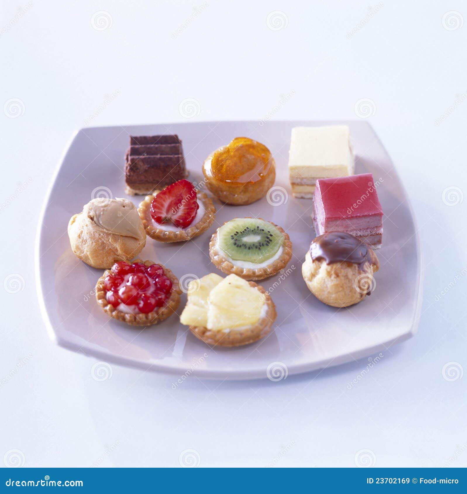 Assorted sweet petit-fours stock image. Image of gariguette - 23702169