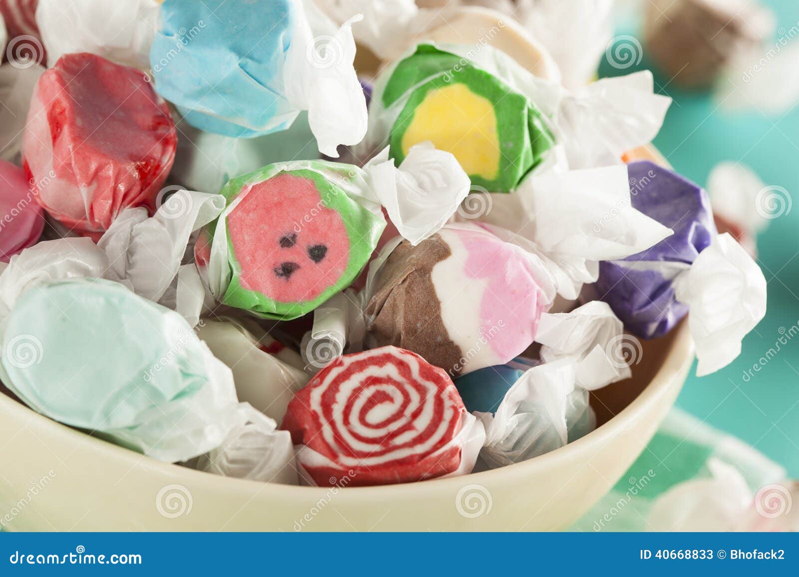 Assorted Sweet Saltwater Taffy Stock Image - Image of delicious ...