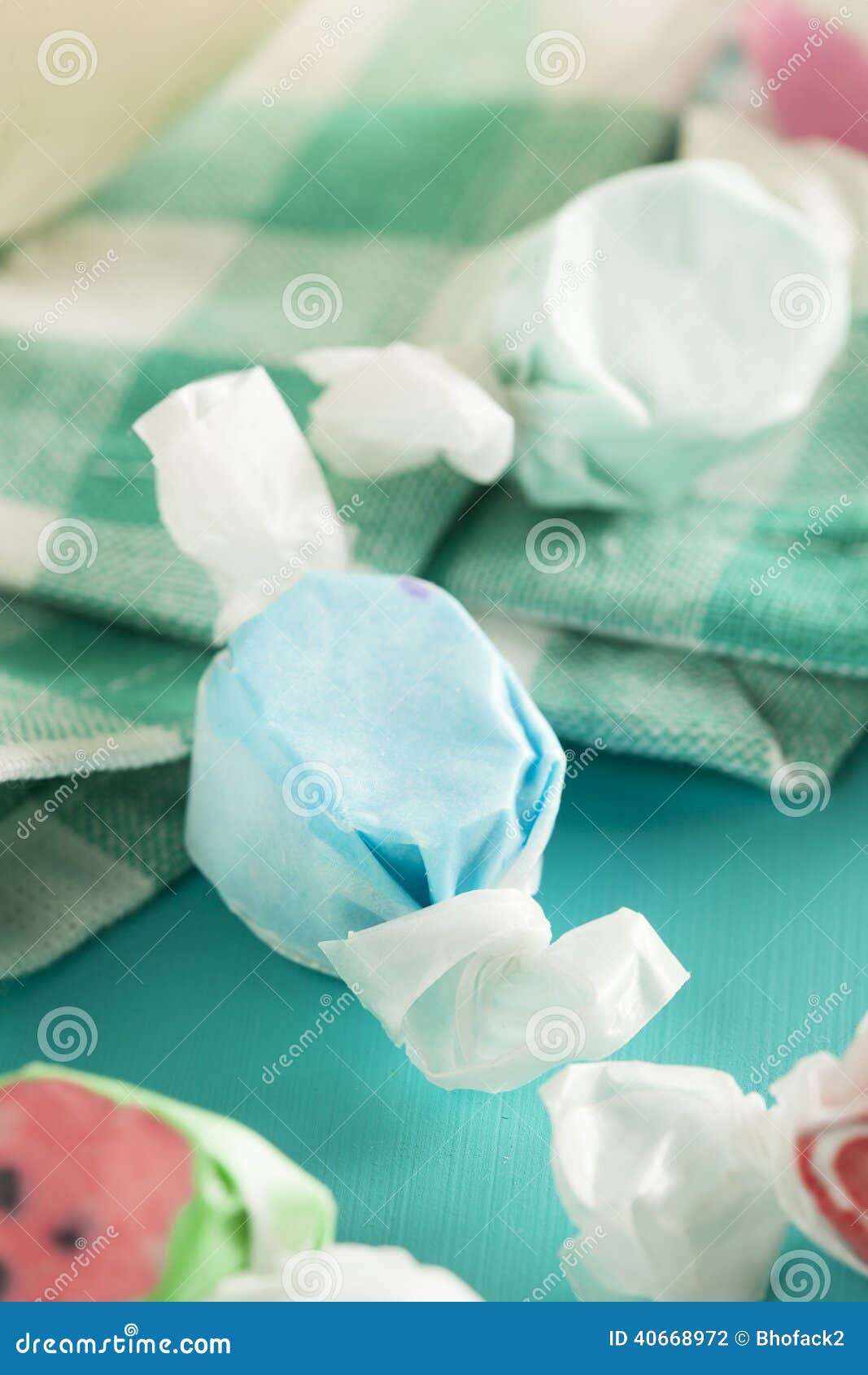 Assorted Sweet Saltwater Taffy Stock Photo - Image of colorful, colors ...