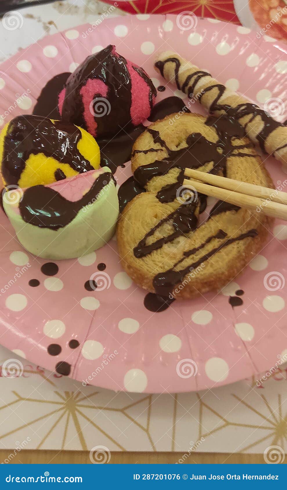 Sweets with Chocolate Cream Stock Photo - Image of food, delicious ...