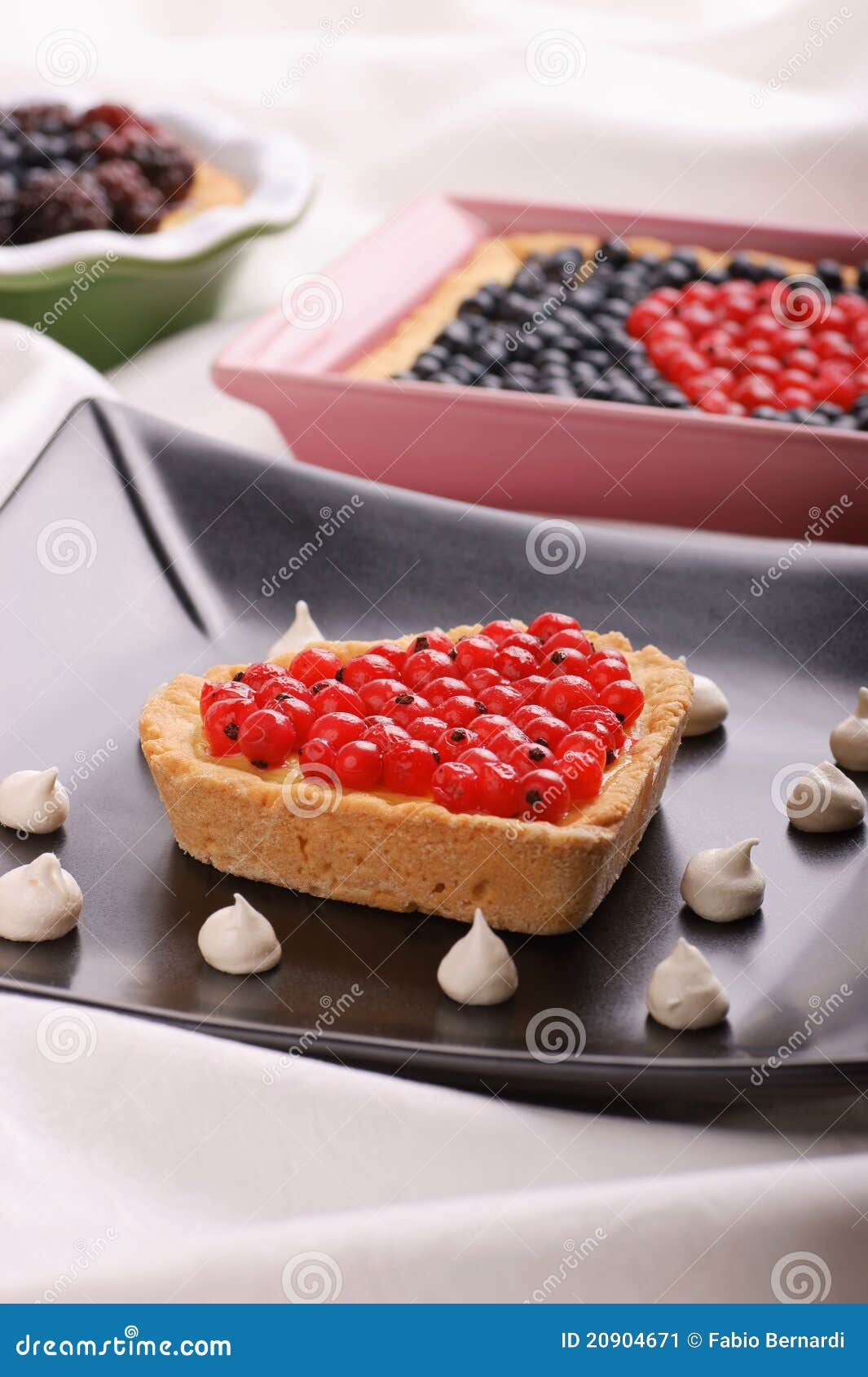 Assorted Tarts with Berries Stock Image - Image of illuminated ...