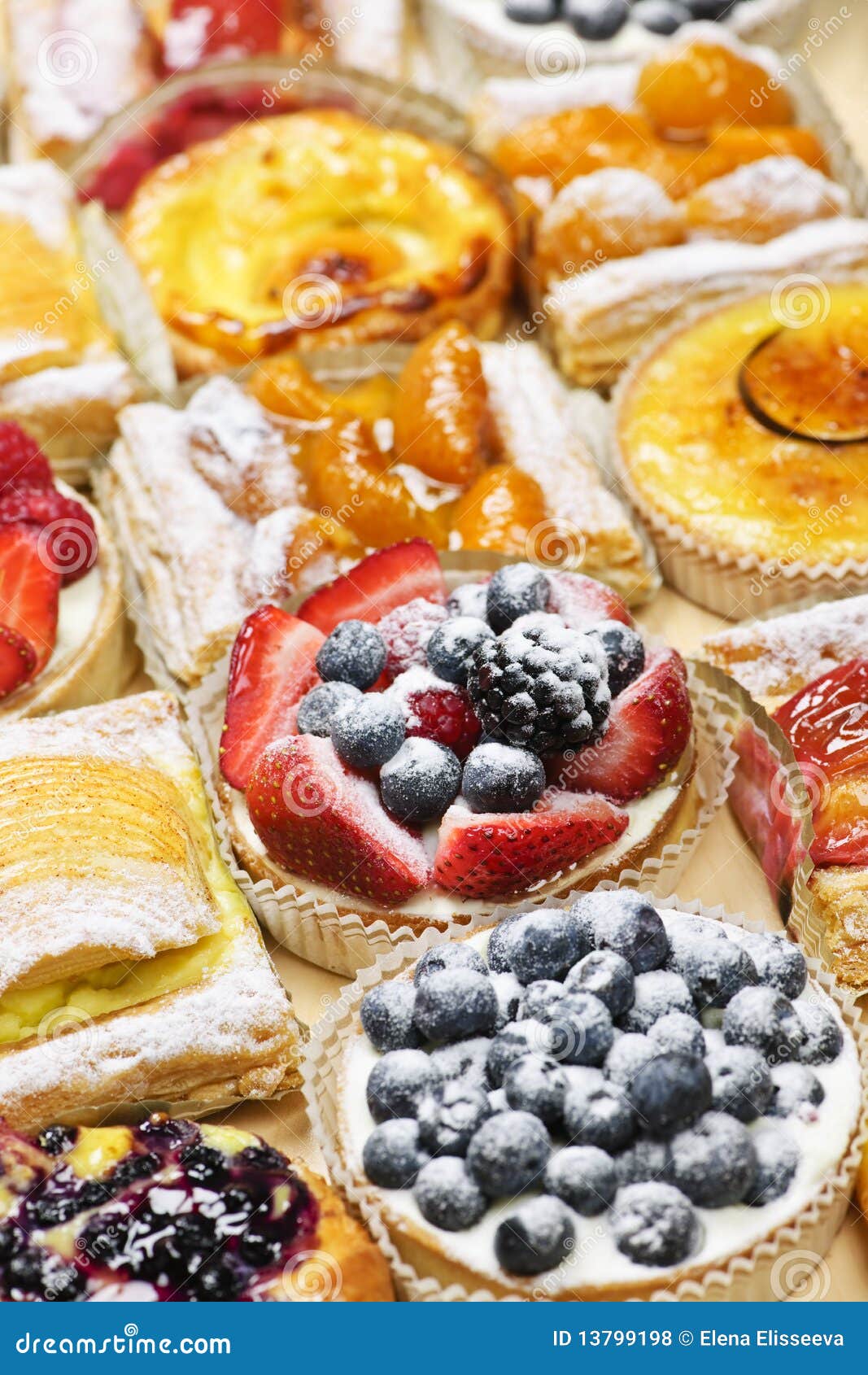 Assorted Tarts and Pastries Stock Photo - Image of delicious, dessert ...