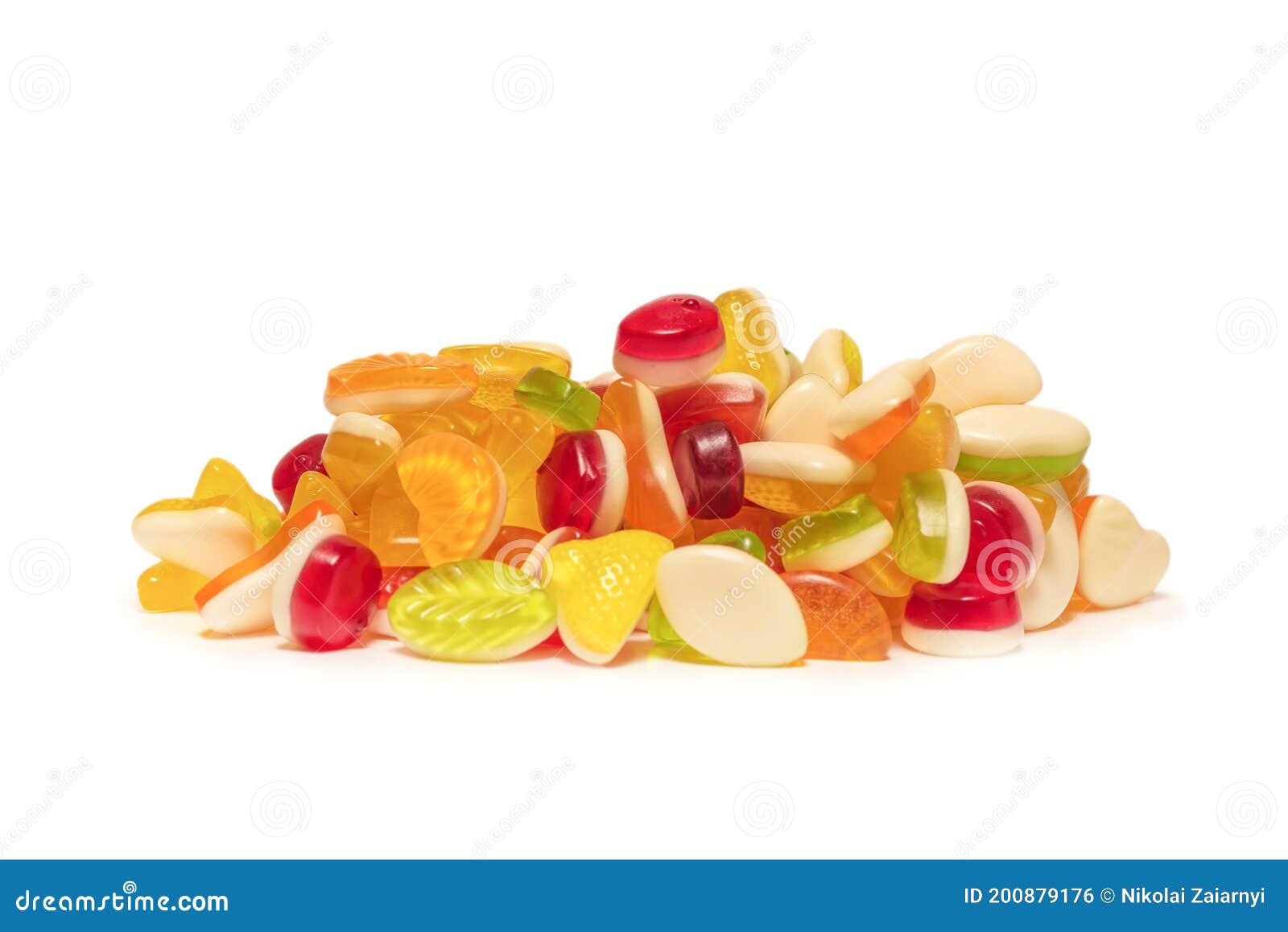 Assorted Tasty Gummy Candies Stock Photo - Image of snack, candy: 200879176
