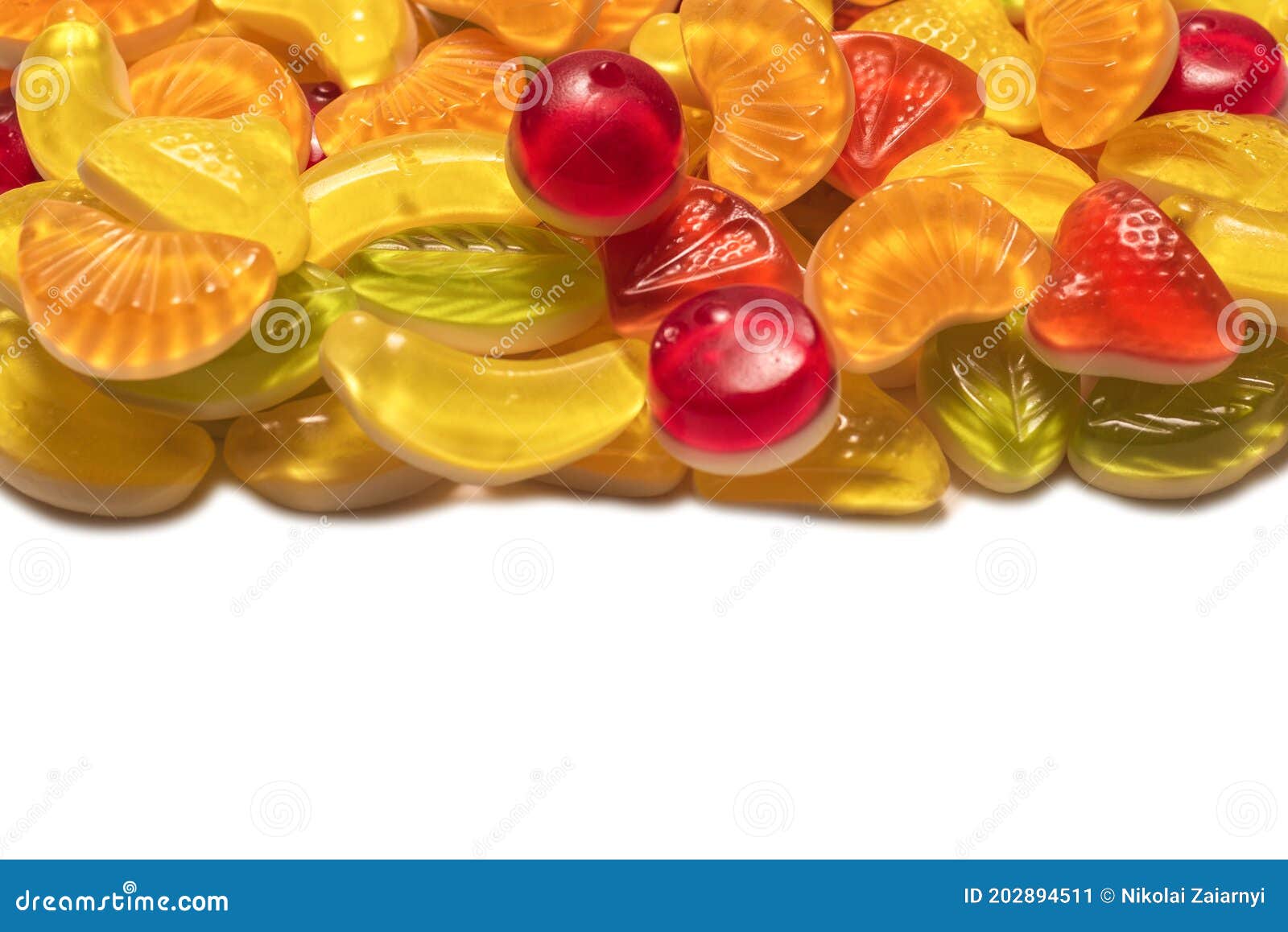 Assorted Tasty Gummy Candies Stock Image - Image of sweet, dessert ...