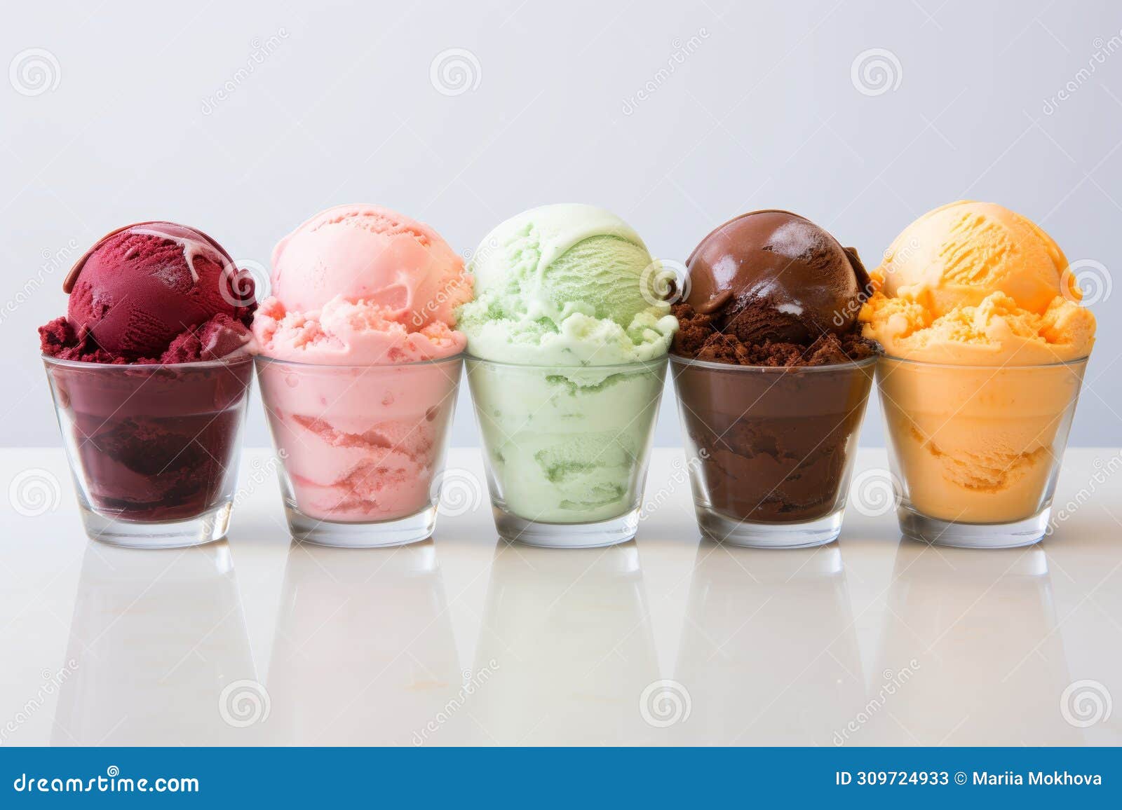 Assorted Tempting Ice Cream Flavors Selection for Purchase - Variety of ...