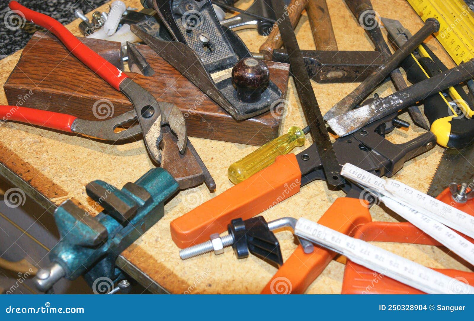 Assorted Tools for DIY Work Stock Photo - Image of exposure, tools ...
