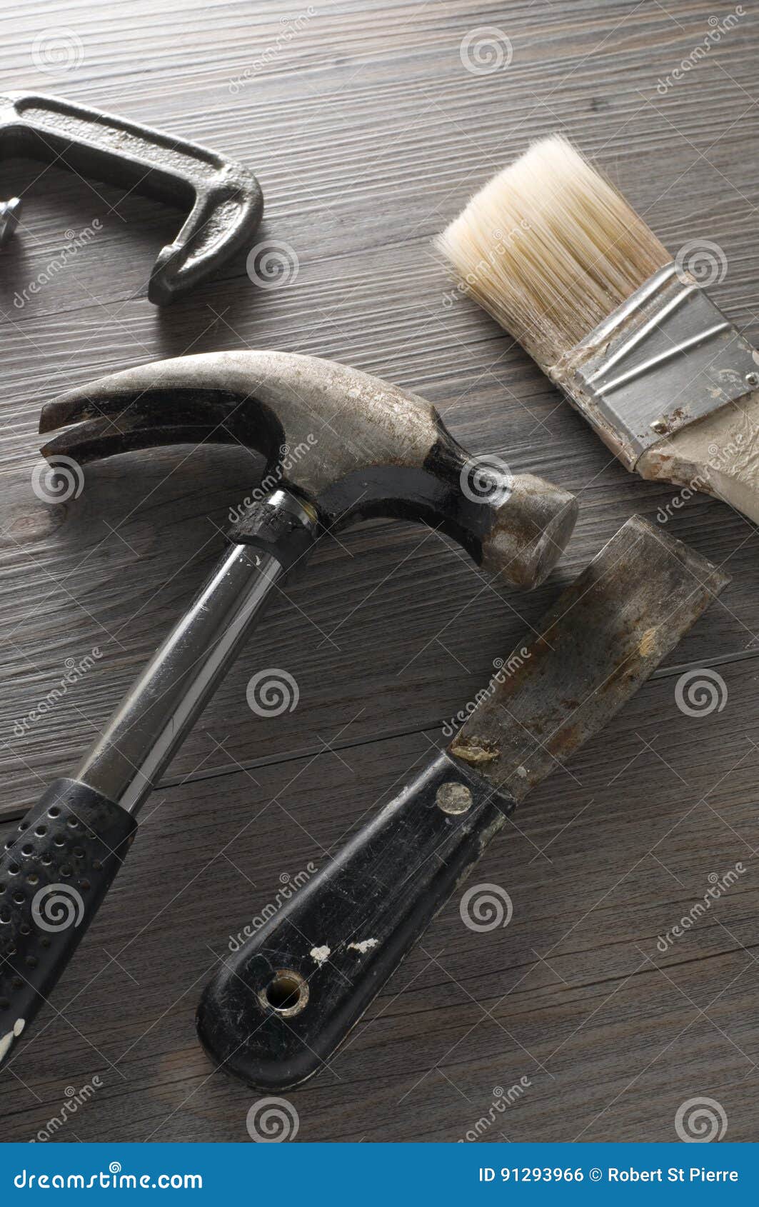 Hammer And Scraper Tools Removing Paint Royalty-Free Stock Photo ...