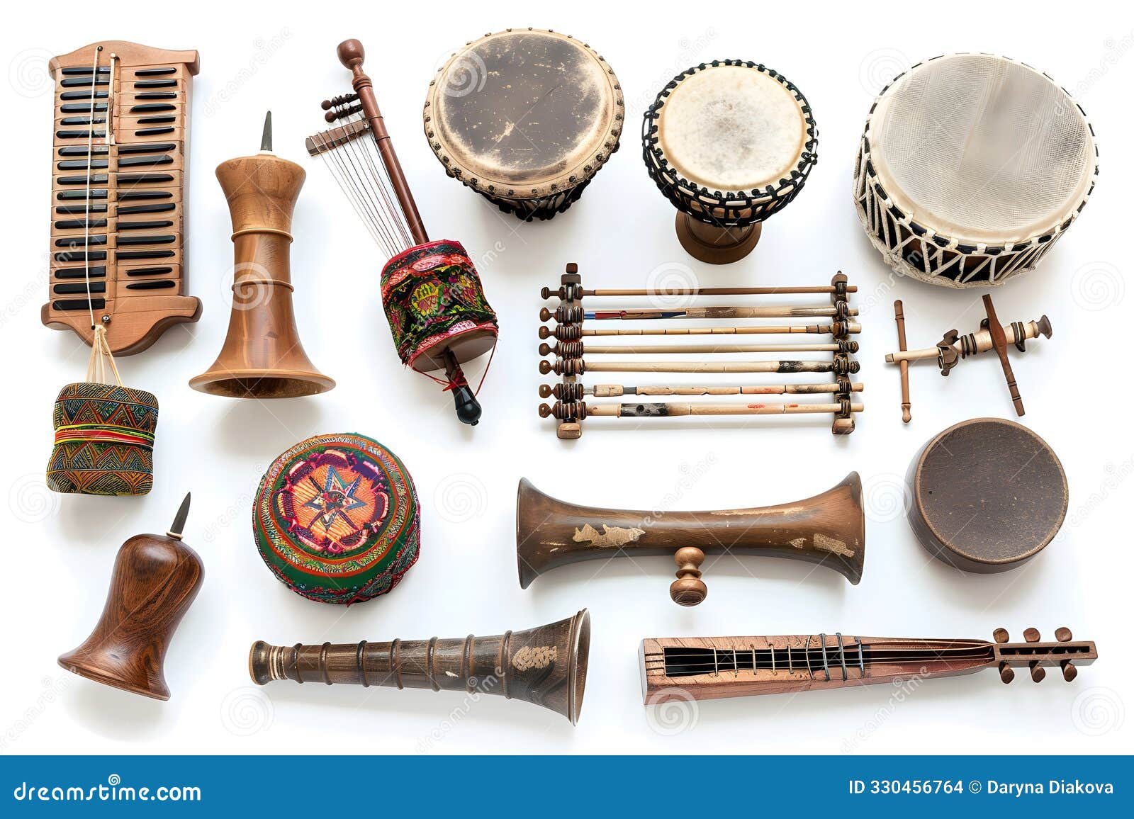 Assorted Musical Instruments Including A Violin, Saxophones, Clarinet ...