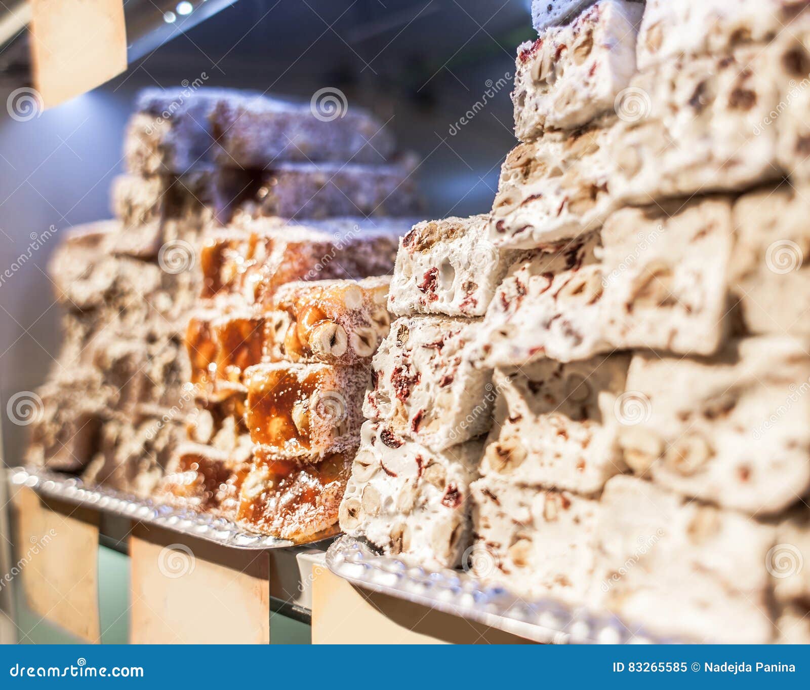 Assorted Turkish Delight Bars Stock Image - Image of oriental, happy ...