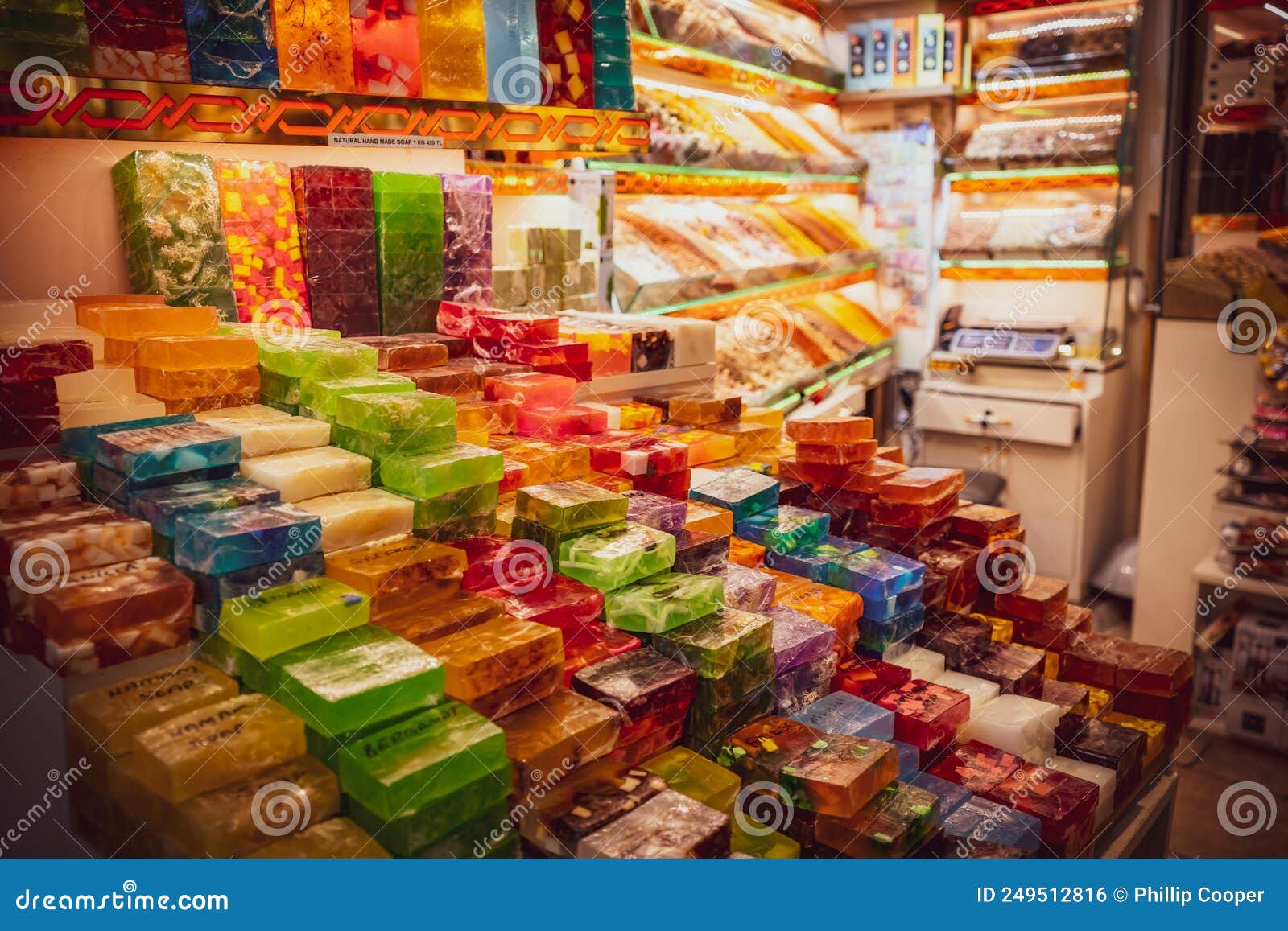 Assorted Turkish Delight on Display Stock Photo - Image of istanbul ...