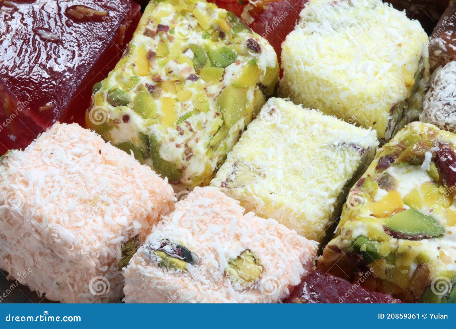 Assorted Turkish Delight - Sweets Stock Image - Image of reflection ...