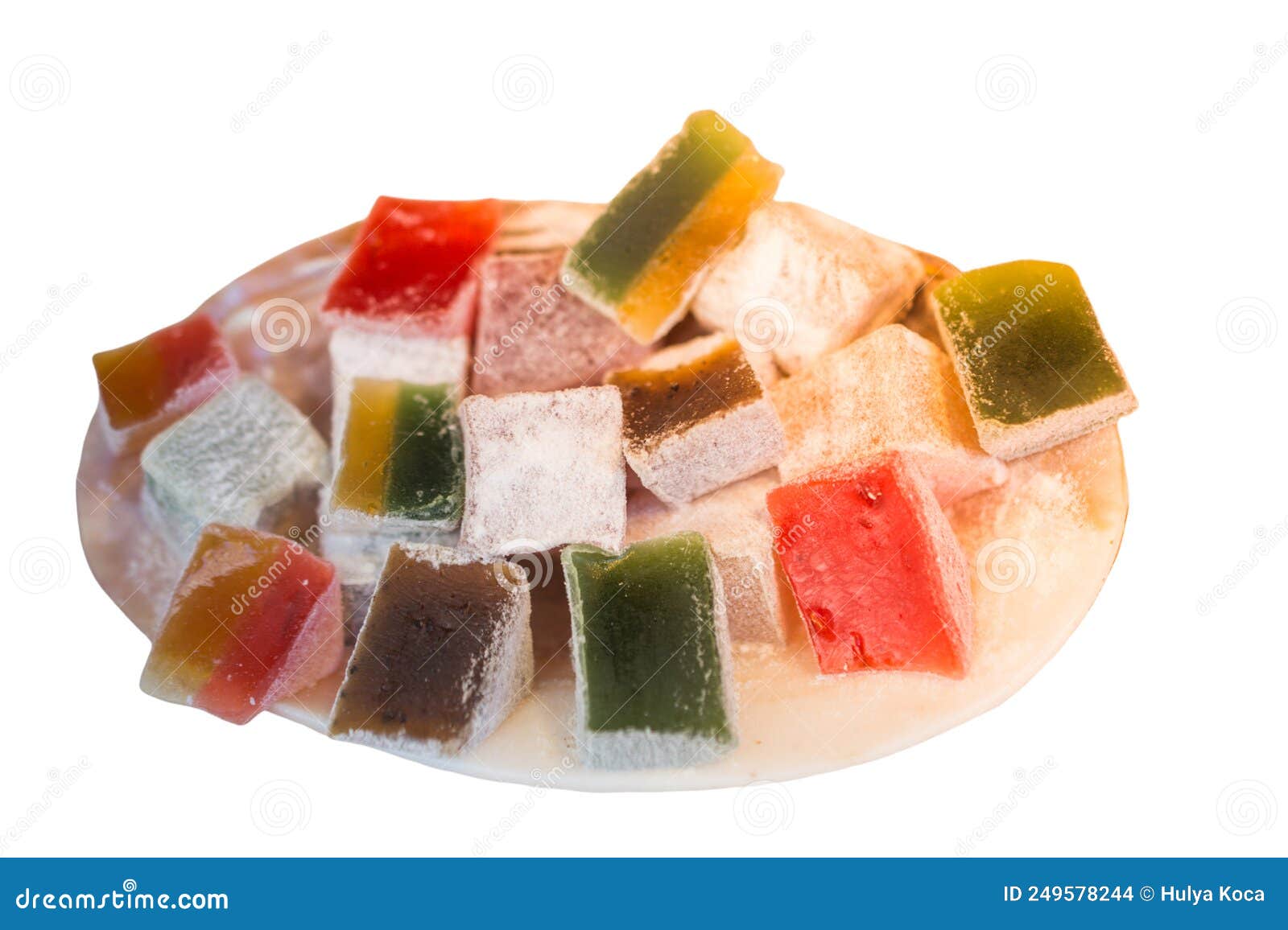 Assorted Turkish Delights Rahat Lokum Stock Photo - Image of colorful ...
