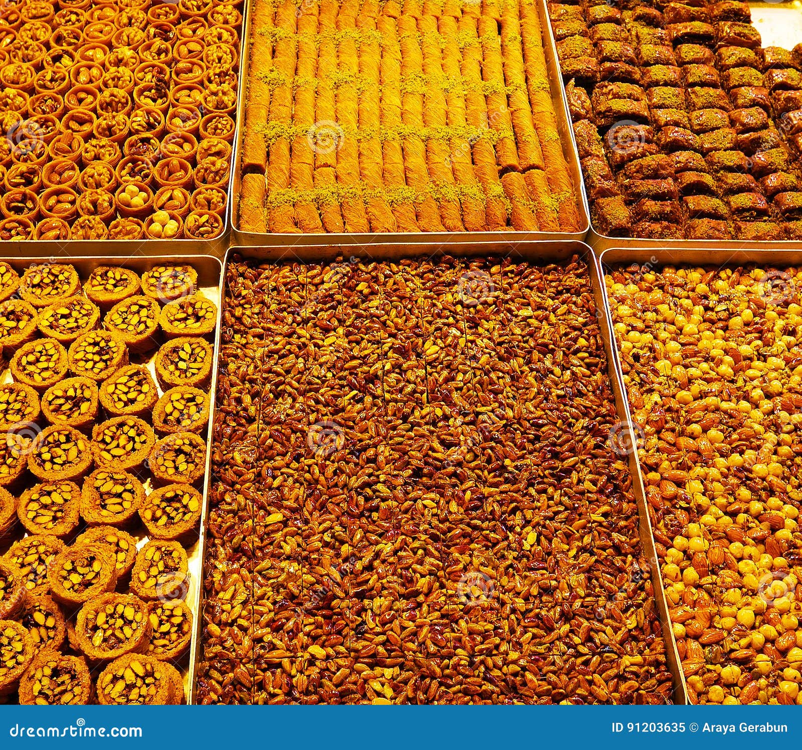 Assorted Turkish sweets stock image. Image of fruit, spice - 91203635