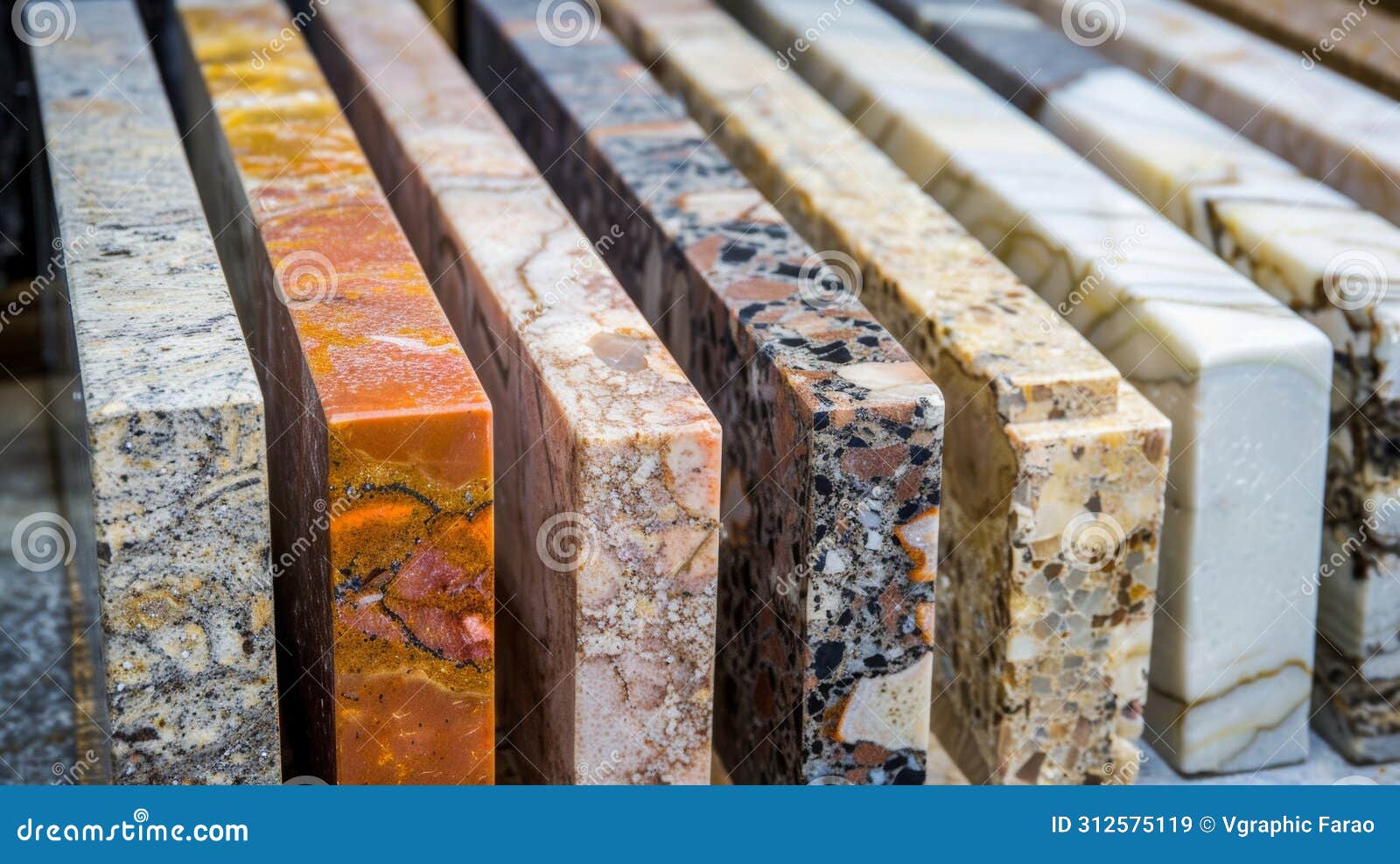 Assorted Types of Marble Stone Samples Stock Image - Image of ...
