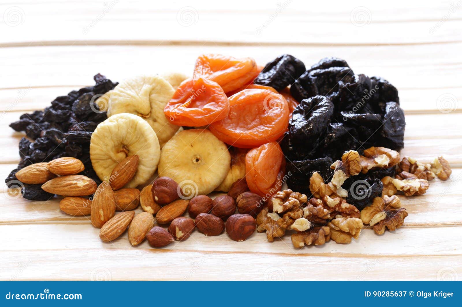 Assorted Various Dried Fruits Stock Image - Image of healthy, food ...