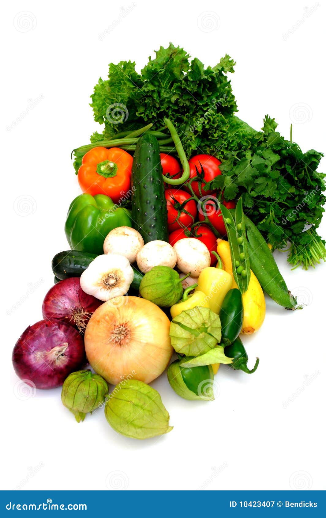 Assorted Vegetables on White Stock Image - Image of produce, background ...
