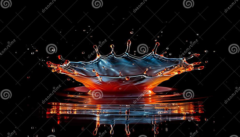 Assorted Vibrant Liquid Paint Splash in Multiple Colors Isolated on ...