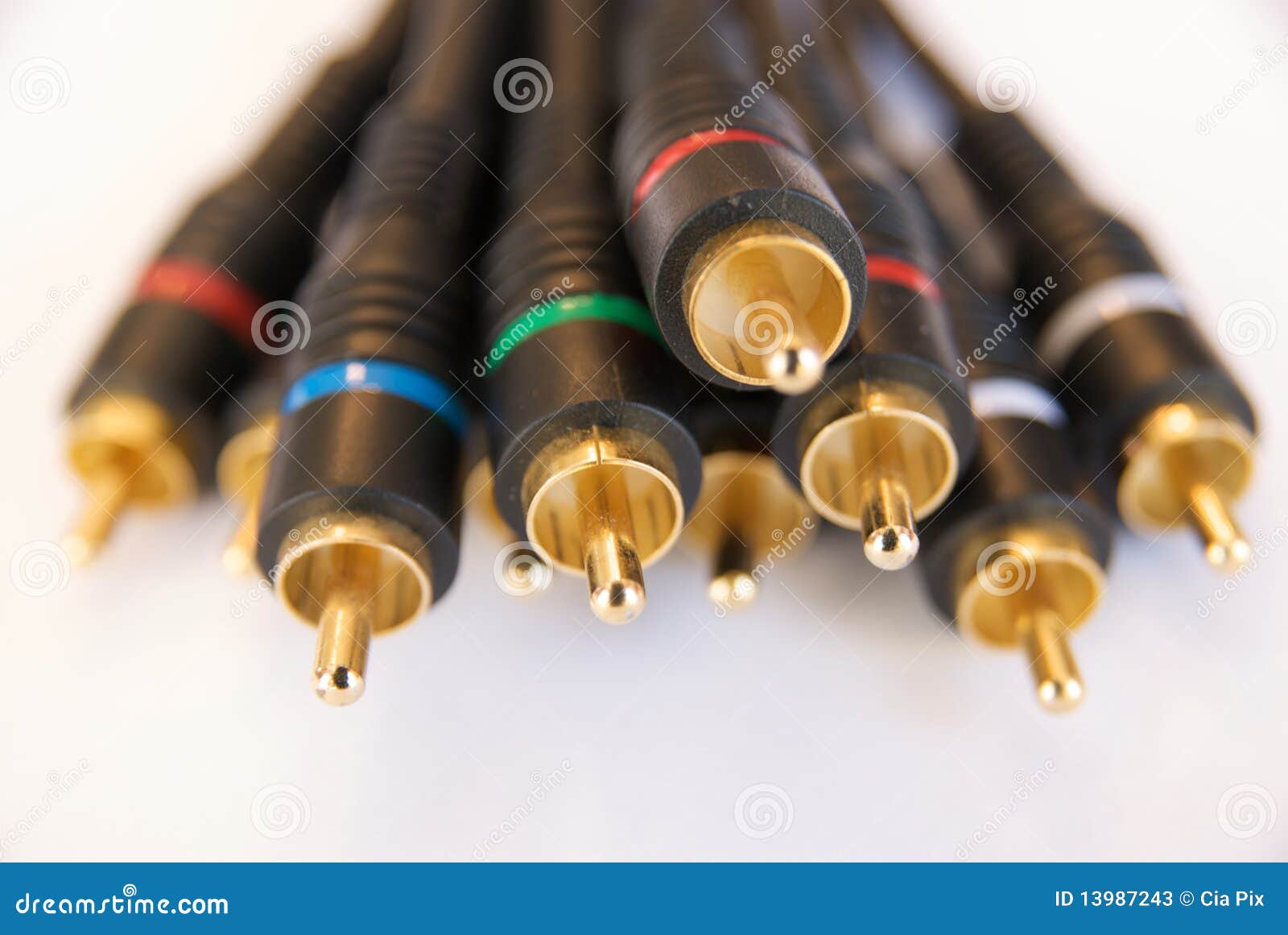 Assorted video cables stock image. Image of blue, colours - 13987243