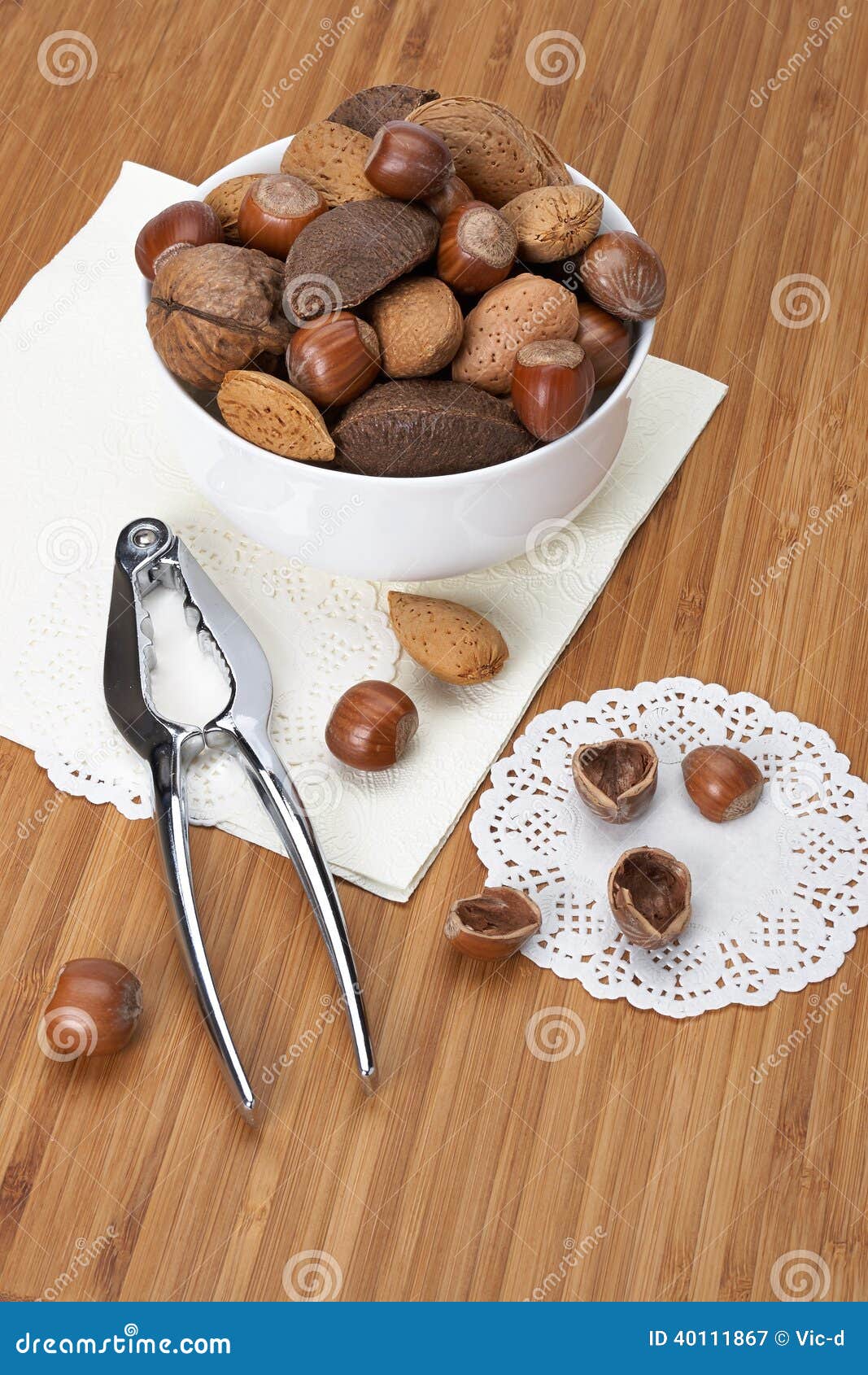 Assorted Whole Nuts in a Bowl Stock Image - Image of heap, nutrition ...