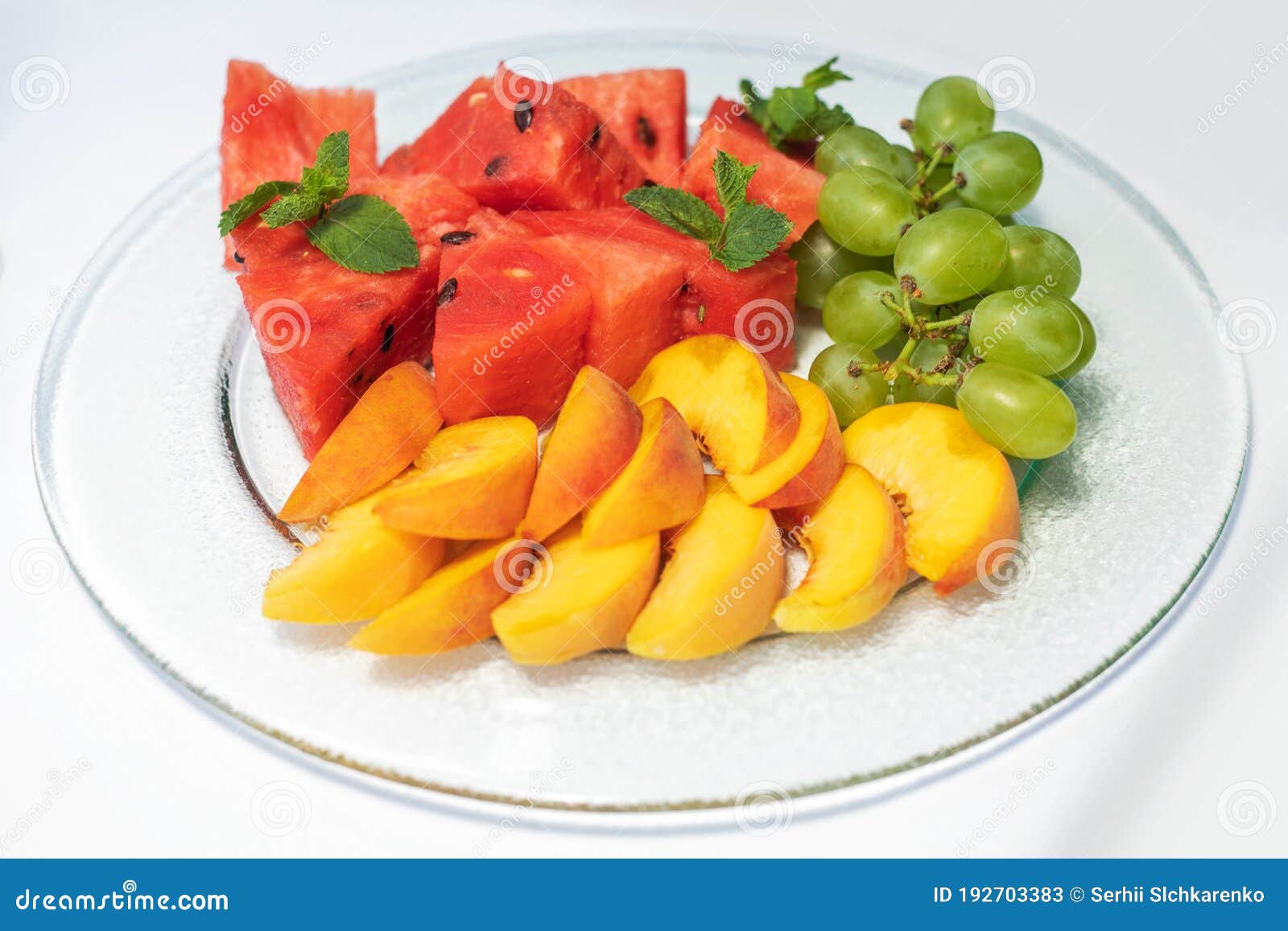 Assorti of Different Fruits on Plate Stock Image - Image of fresh ...