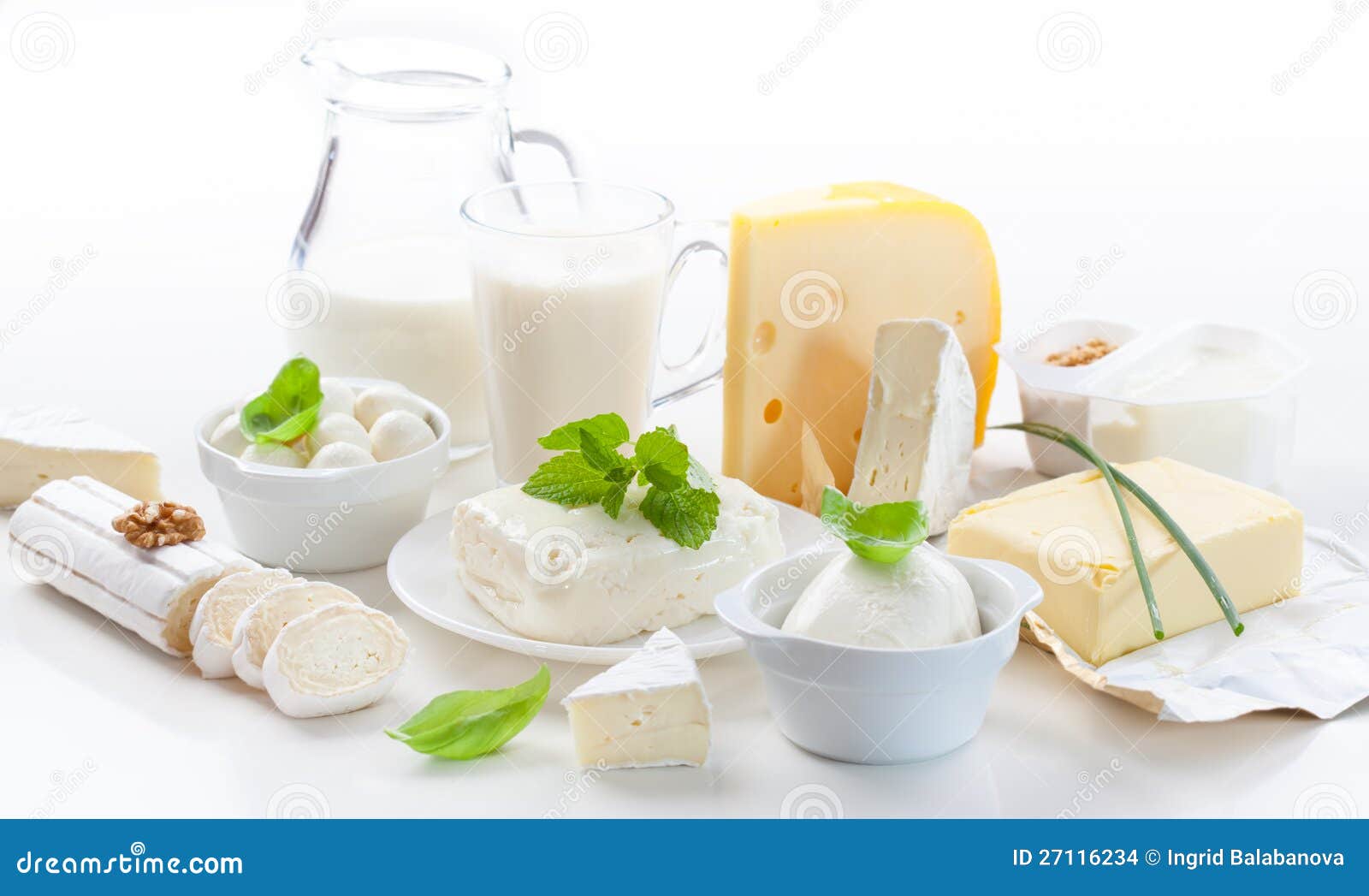 Assortiment Des Produits Laitiers Photo stock - Image du camembert ...