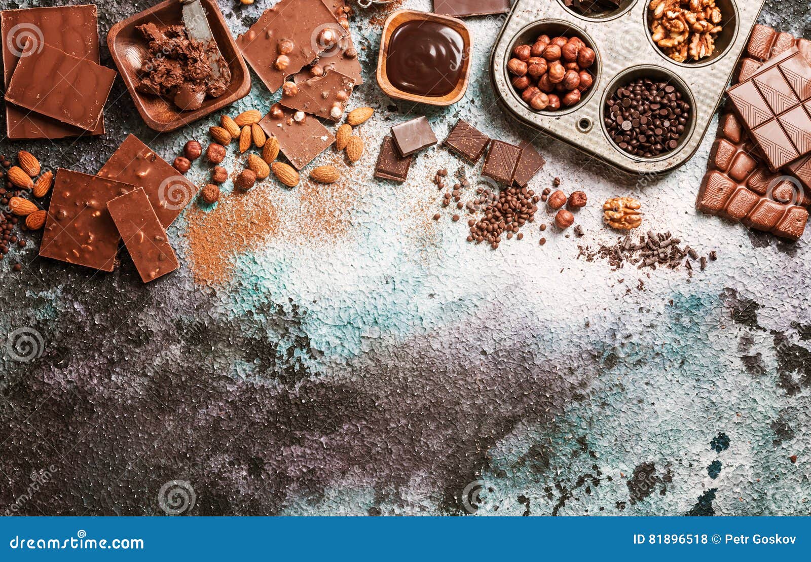 Assortiment Des Types De Chocolat Photo stock - Image du penchant, anis ...