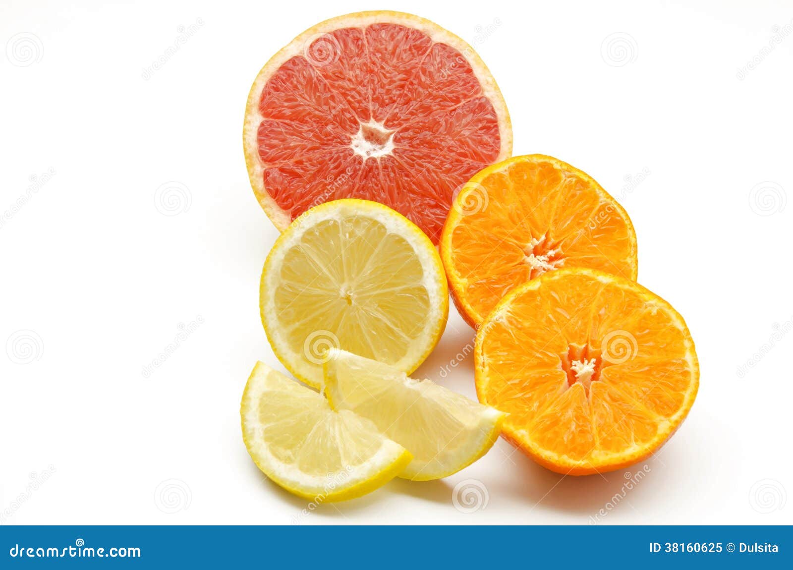 Assortiment Van Citrusvrucht Stock Afbeelding - Image of munt ...
