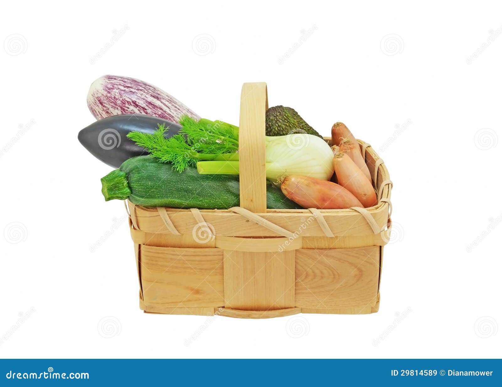 Groenten in een mand stock afbeelding. Image of gezond - 29814589