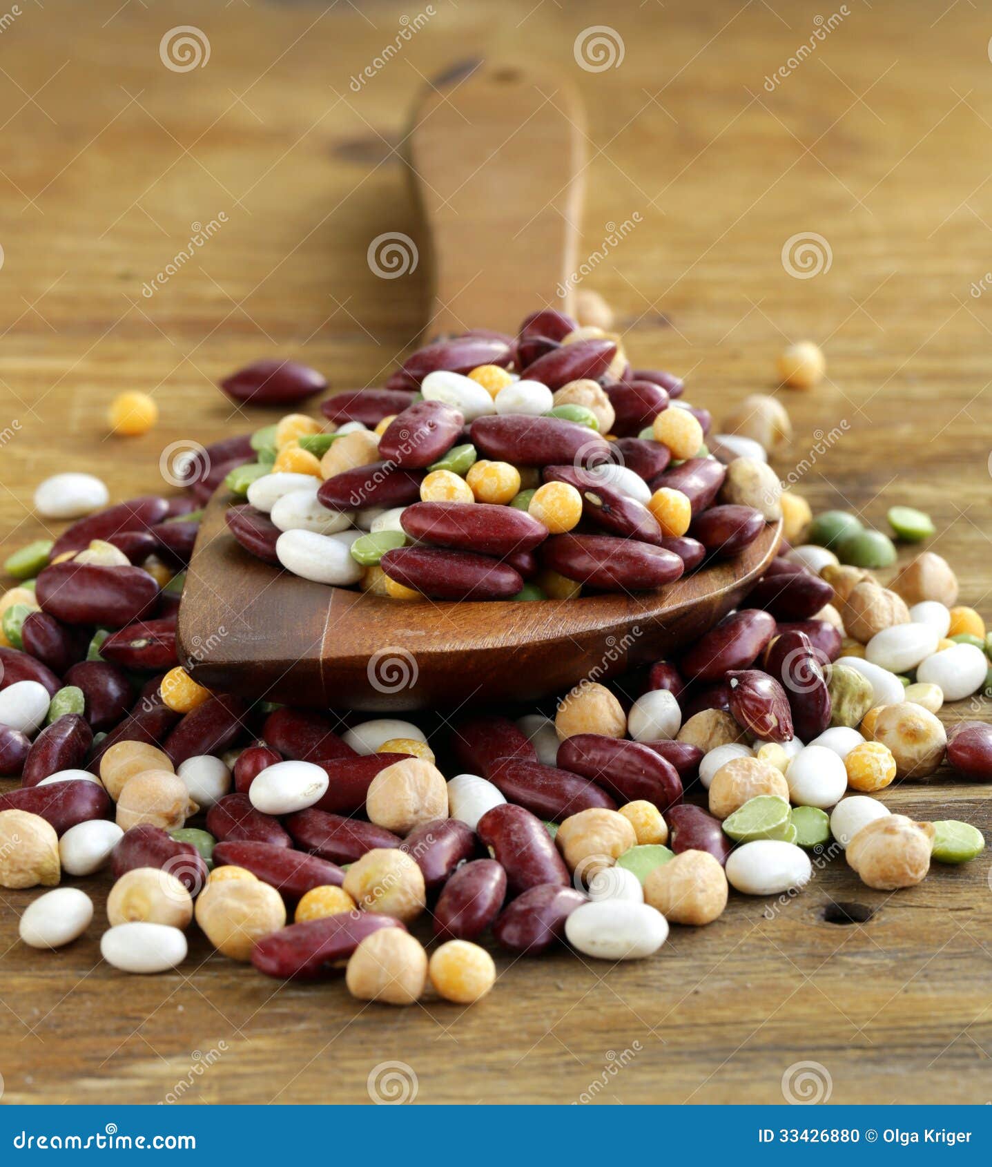 Assortimento Dei Tipi Differenti Di Fagioli Fotografia Stock - Immagine ...