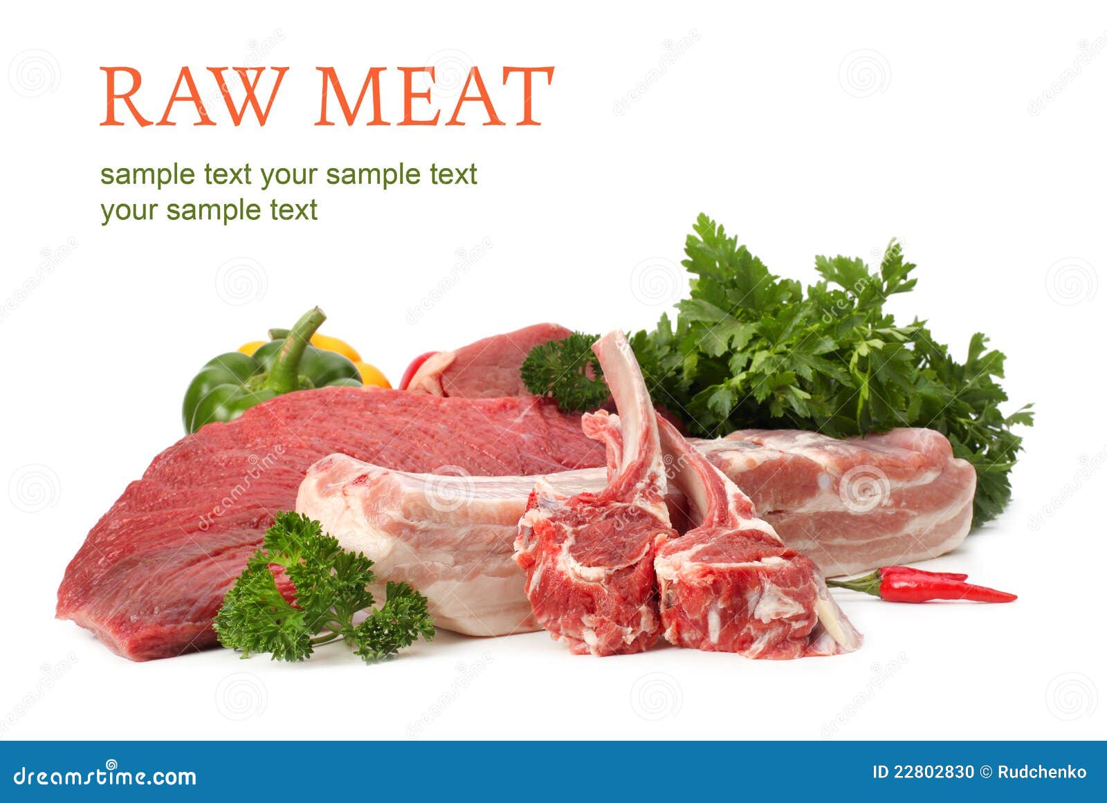 Assortimento Della Carne Grezza Fotografia Stock - Immagine di alimento ...