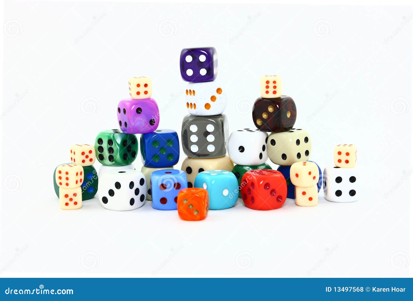 Assortimento a Sei Facce Dei Dadi Fotografia Stock - Immagine di ...