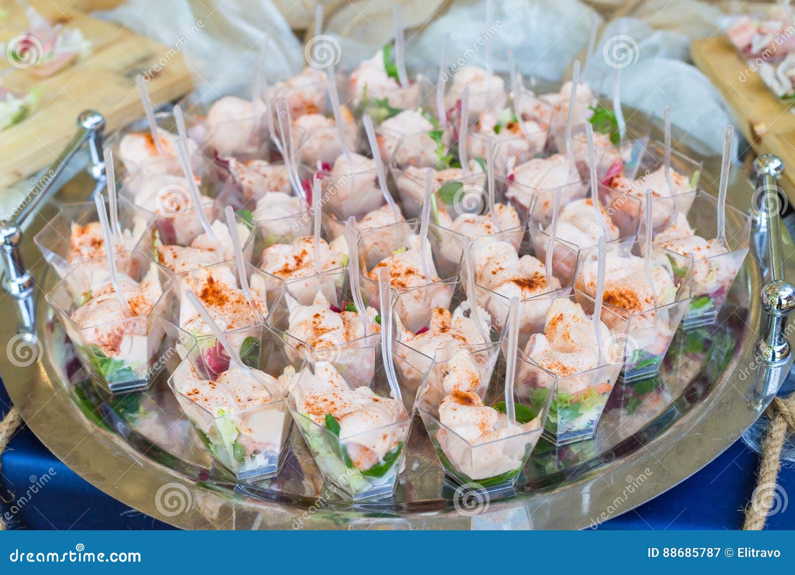 Assortment Appetizers and Finger Food Stock Image - Image of cold ...