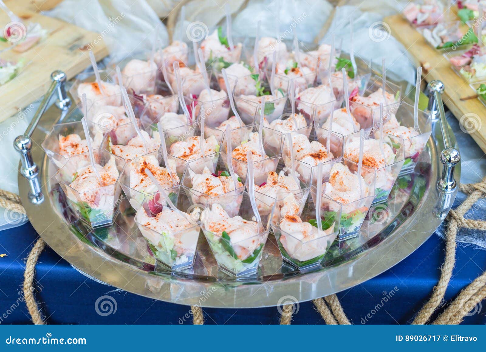 Assortment Appetizers and Finger Food Stock Image - Image of garnish ...