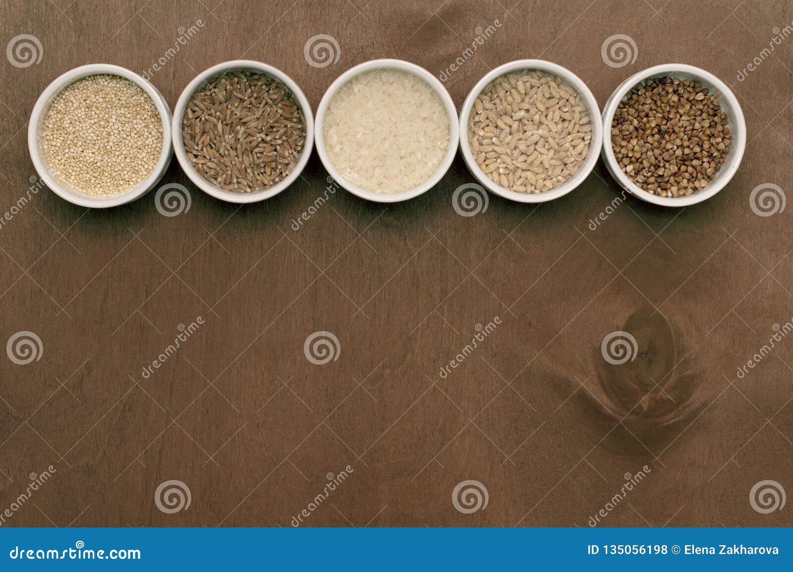 Assortment of Assorted Cereals, Cereals for a Healthy Diet. Stock Photo ...