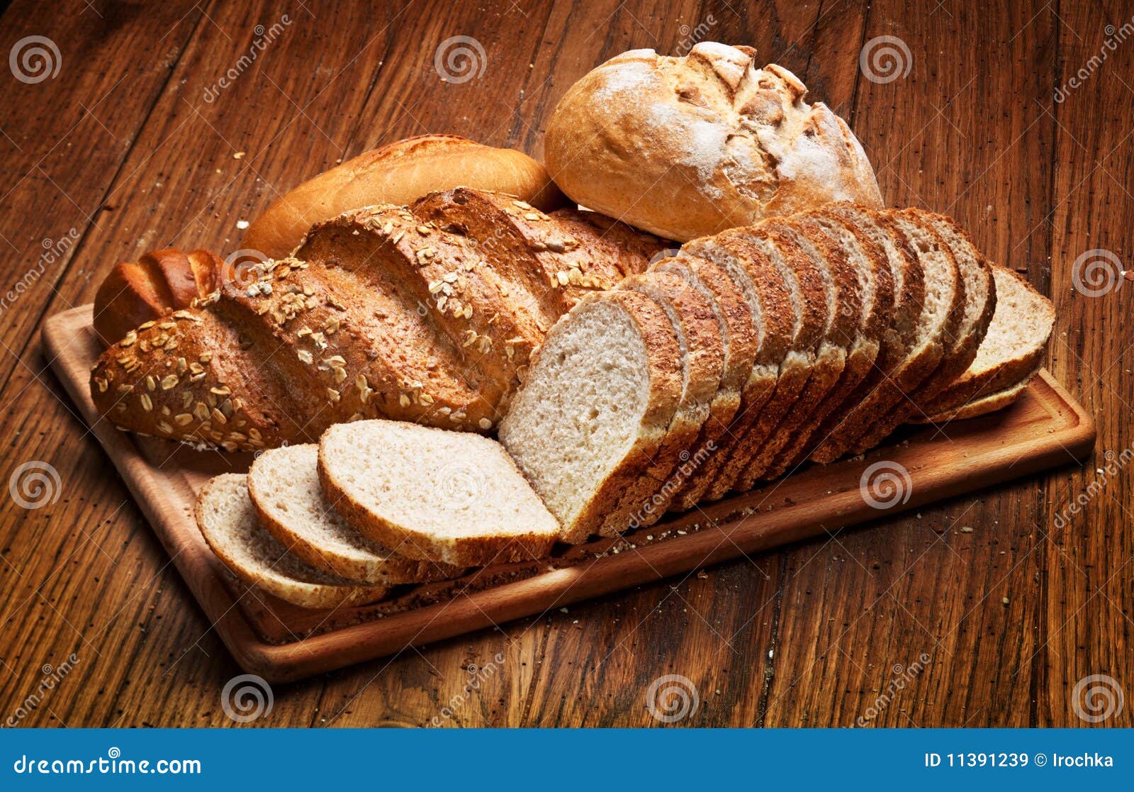 Assortment of baked bread stock image. Image of gourmet - 11391239