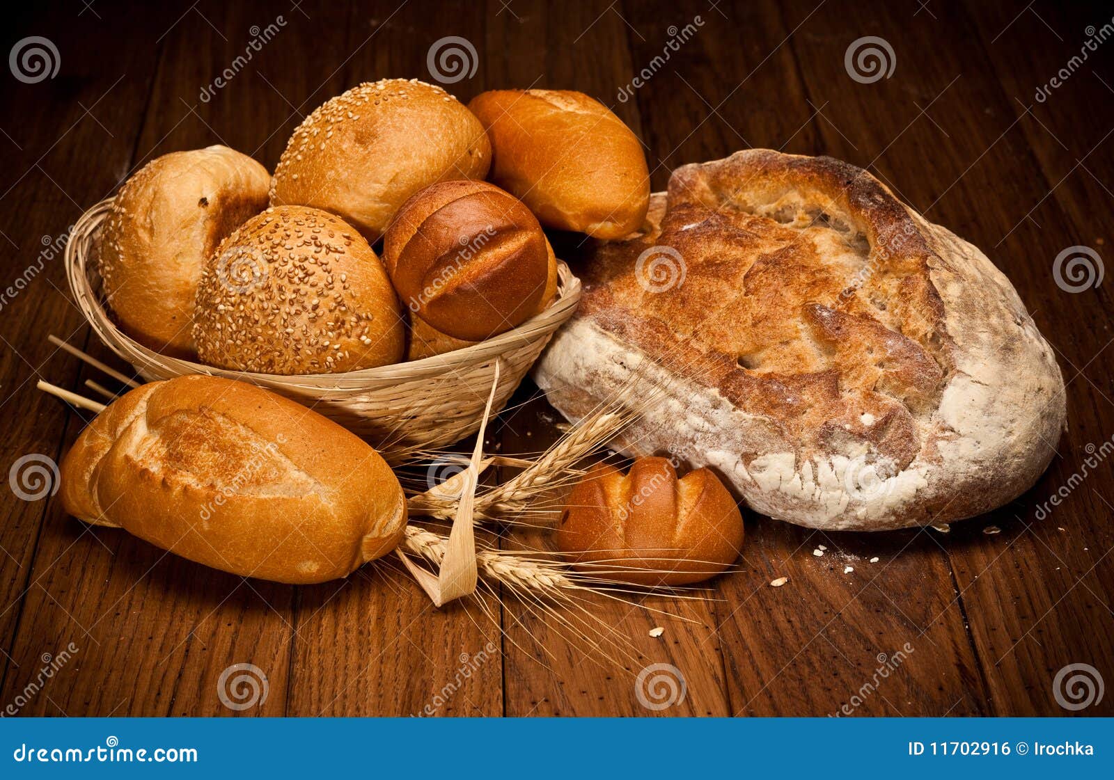 Assortment of baked bread stock photo. Image of breakfast - 11702916