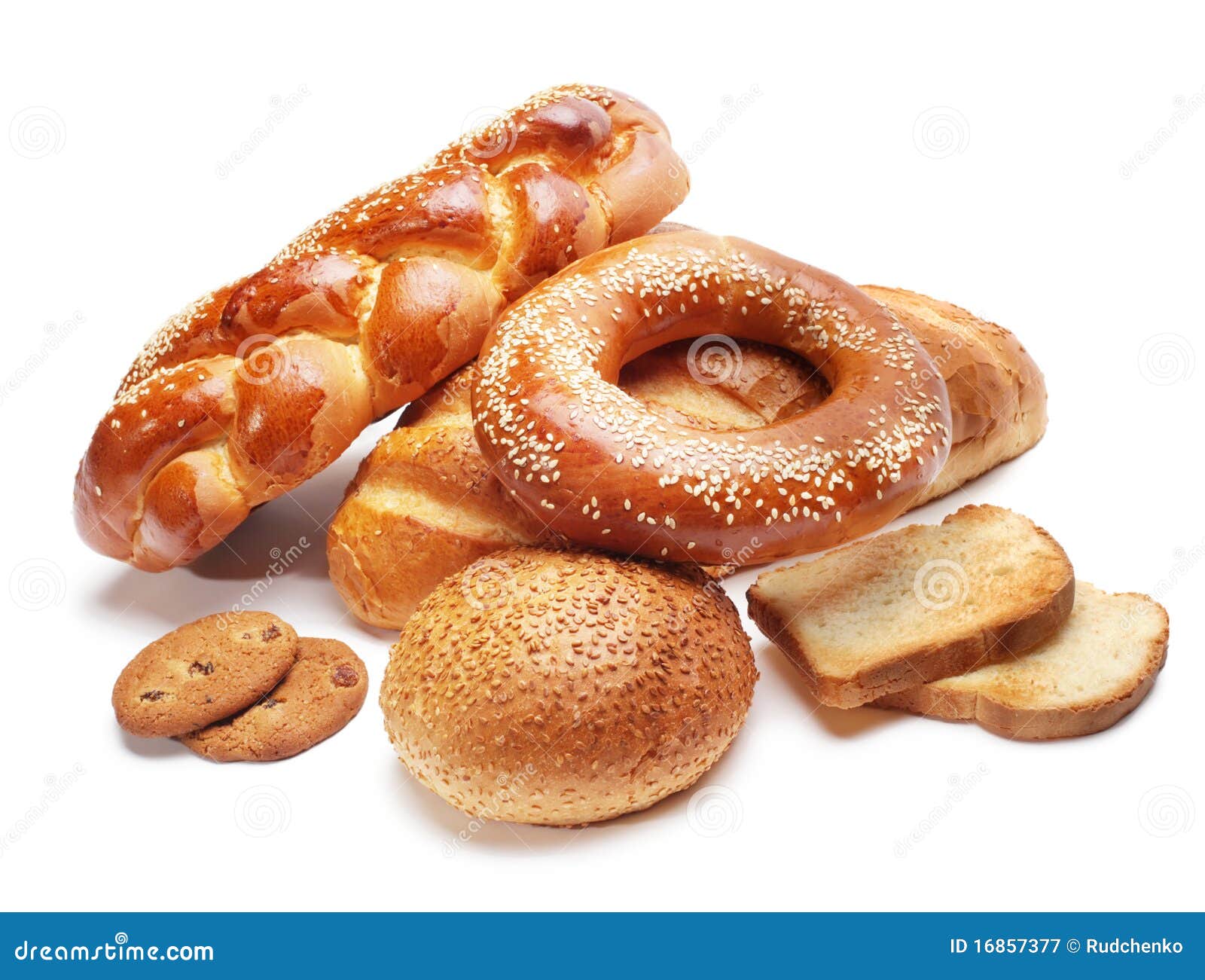 Assortment of baked bread stock image. Image of market - 16857377