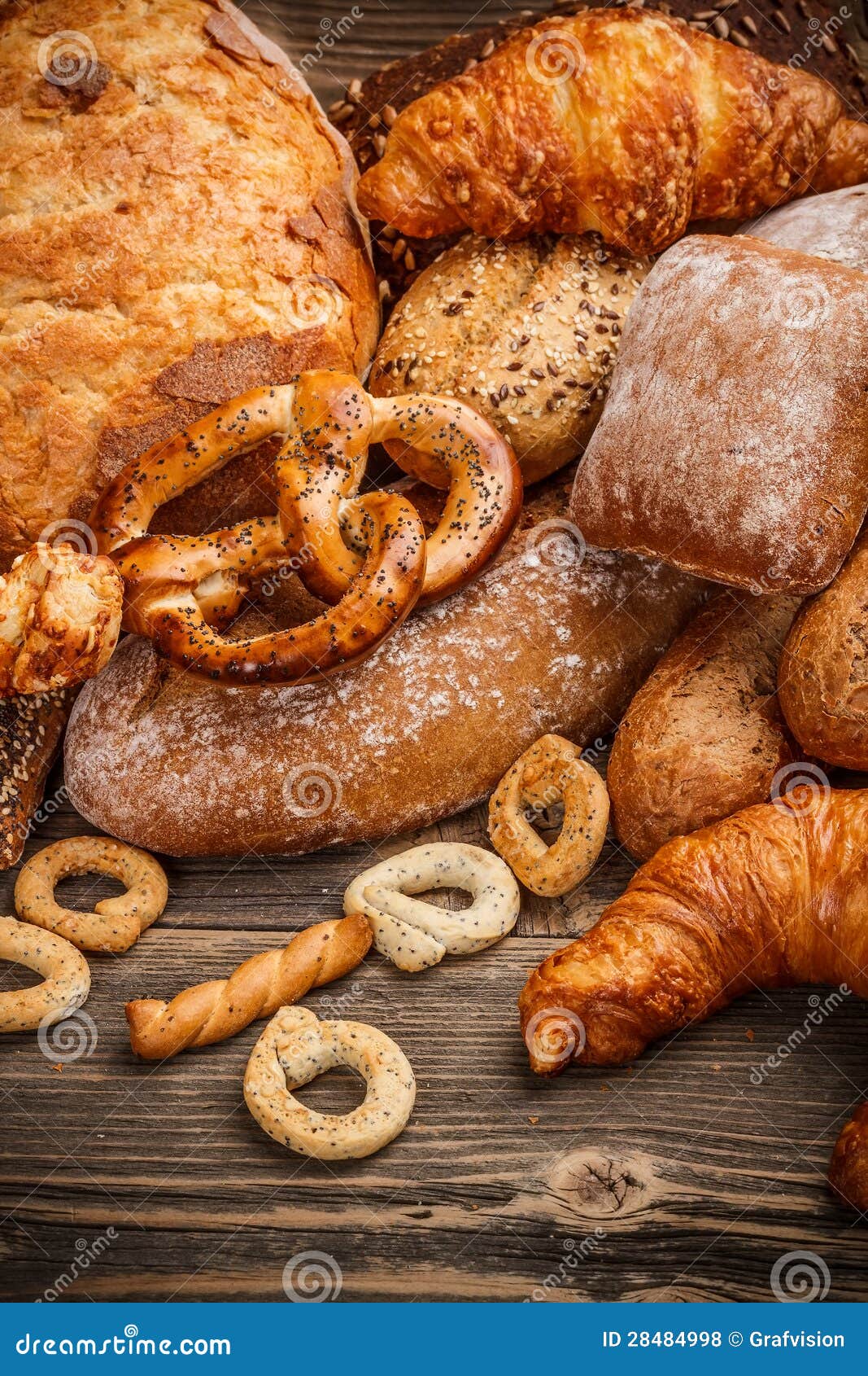 Assortment of baked bread stock photo. Image of gourmet - 28484998