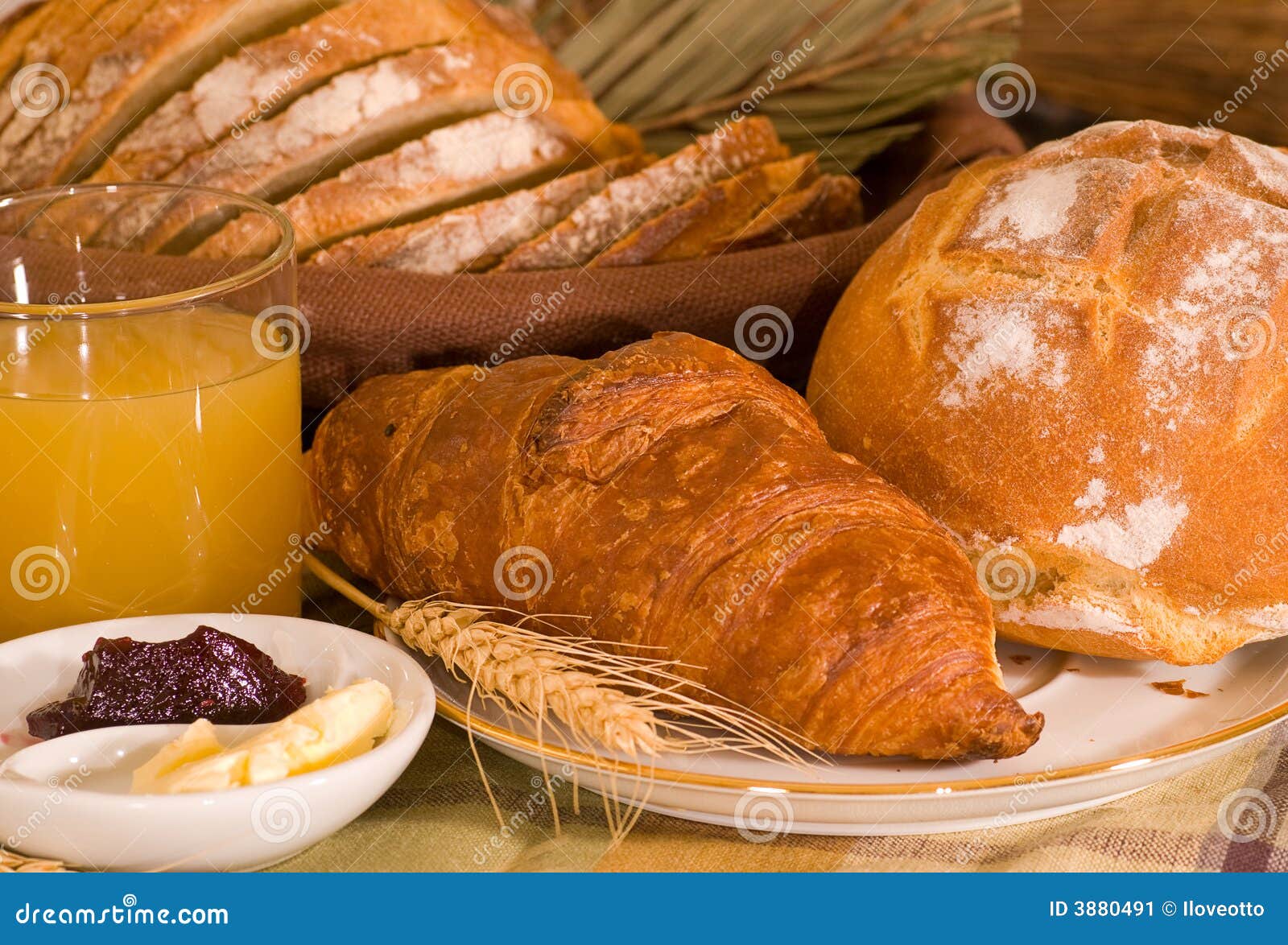Assortment of baked bread stock image. Image of baguette - 3880491