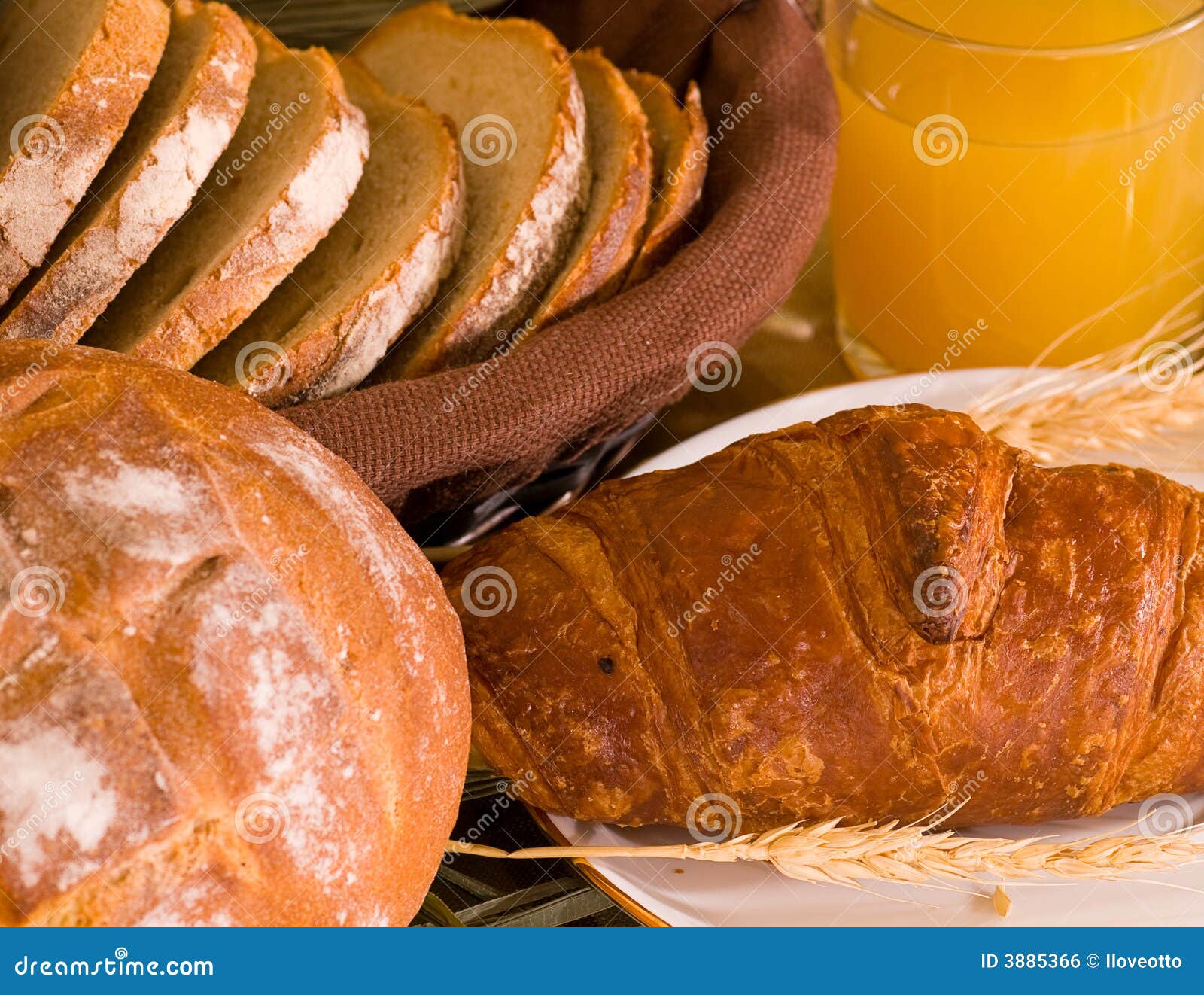 Assortment of baked bread stock photo. Image of basket - 3885366