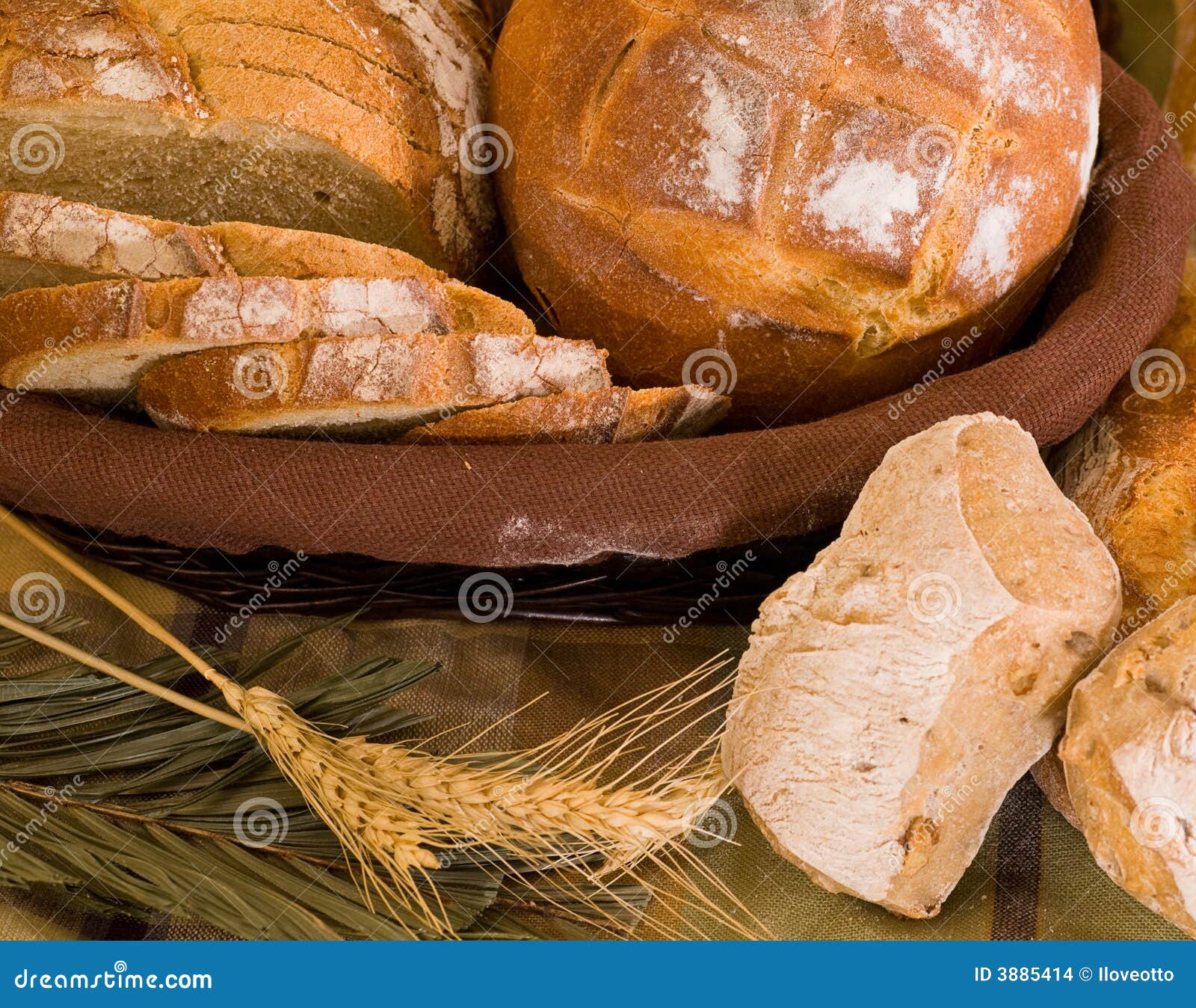 Assortment of baked bread stock photo. Image of coffee - 3885414
