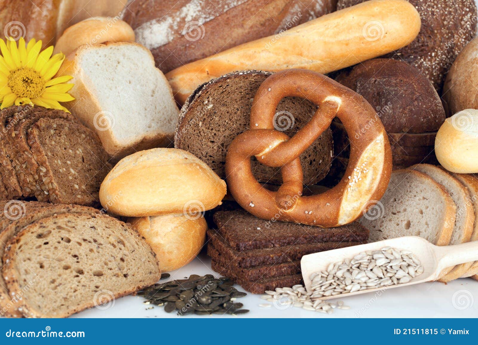 Assortment of baked goods stock image. Image of market - 21511815