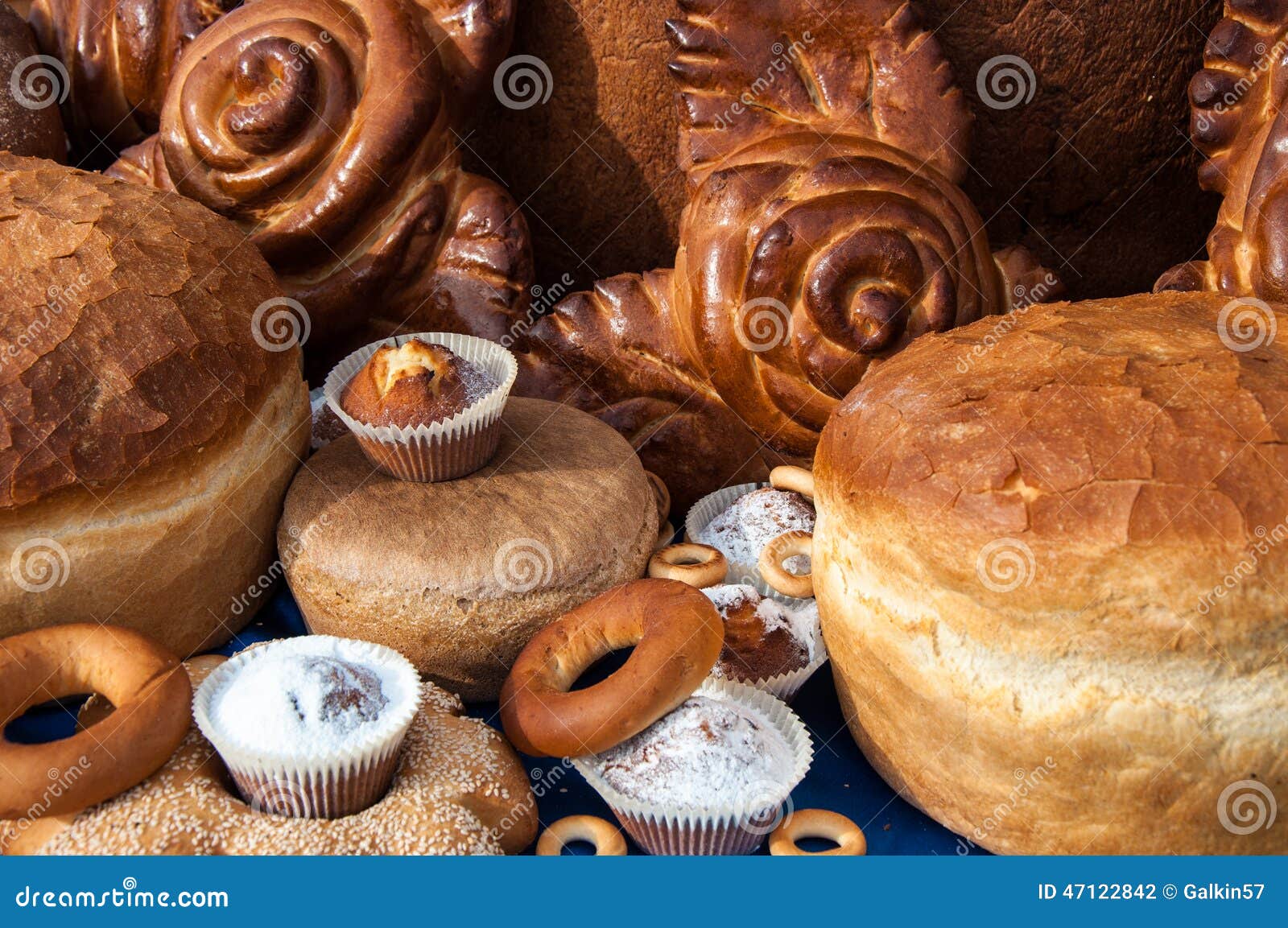 Assortment of Bakery Products Stock Photo - Image of life, healthy ...
