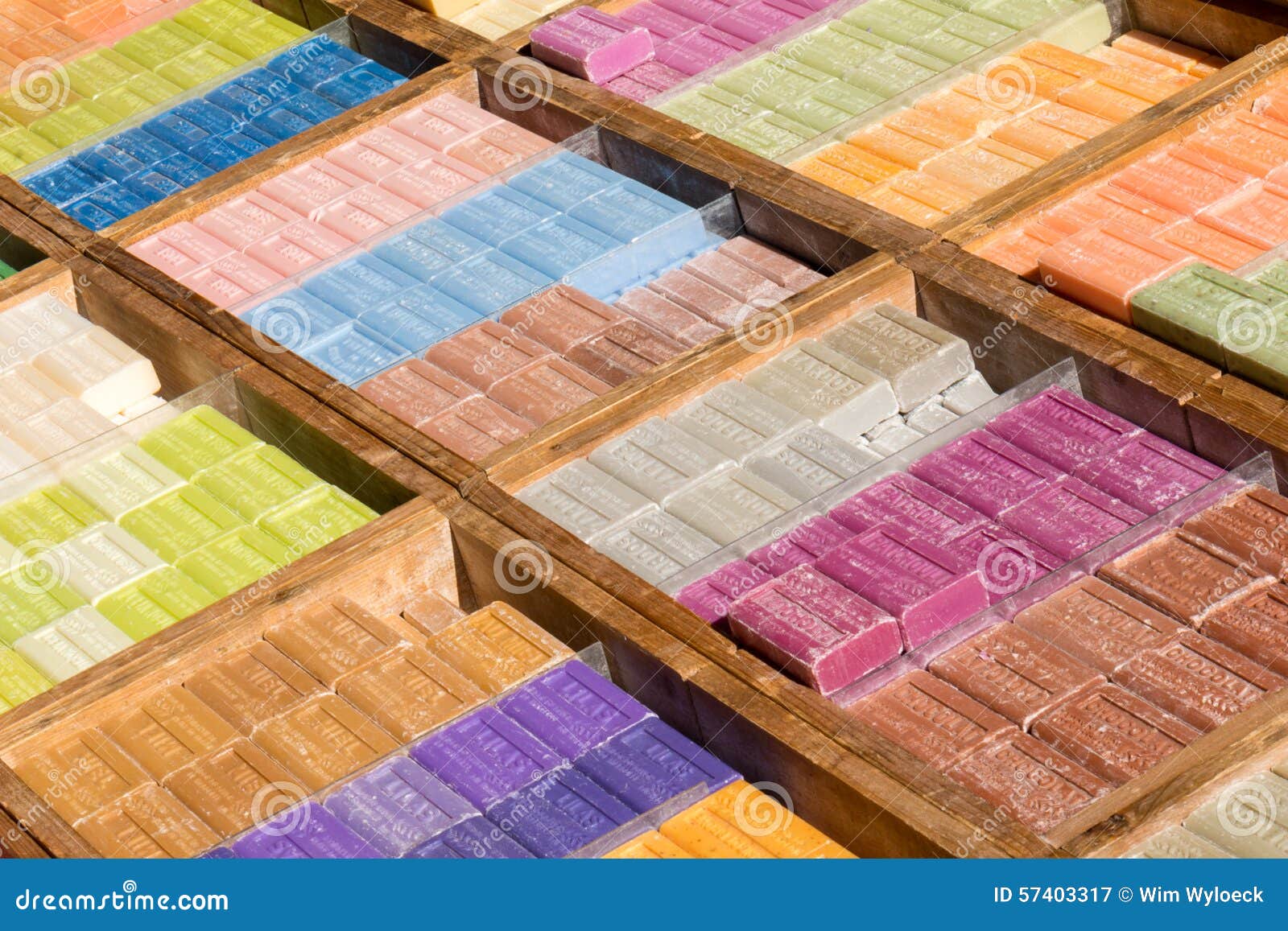 Assortment of Bars of Soap at the Market Stock Image - Image of luxury ...